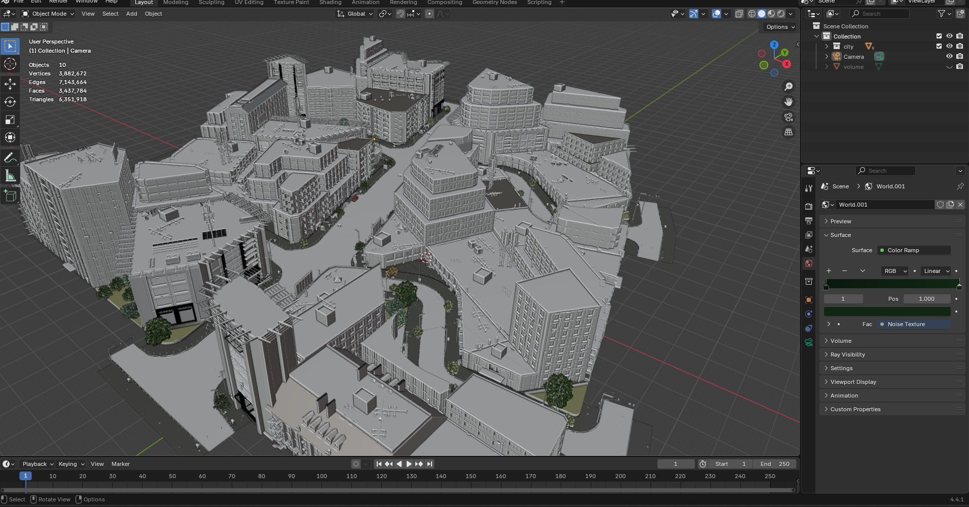 Night Street City Scene - Realistic Urban City Pack 3D model | CGTrader