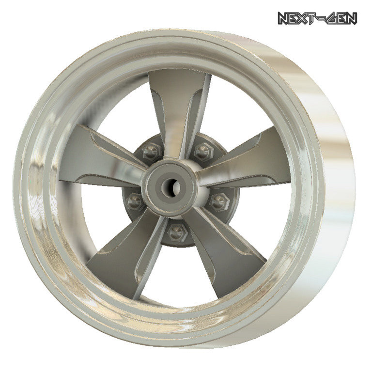 Next-Gen - ROH Wheels Tasman - Real Rims for Scale Model Cars 3D model ...