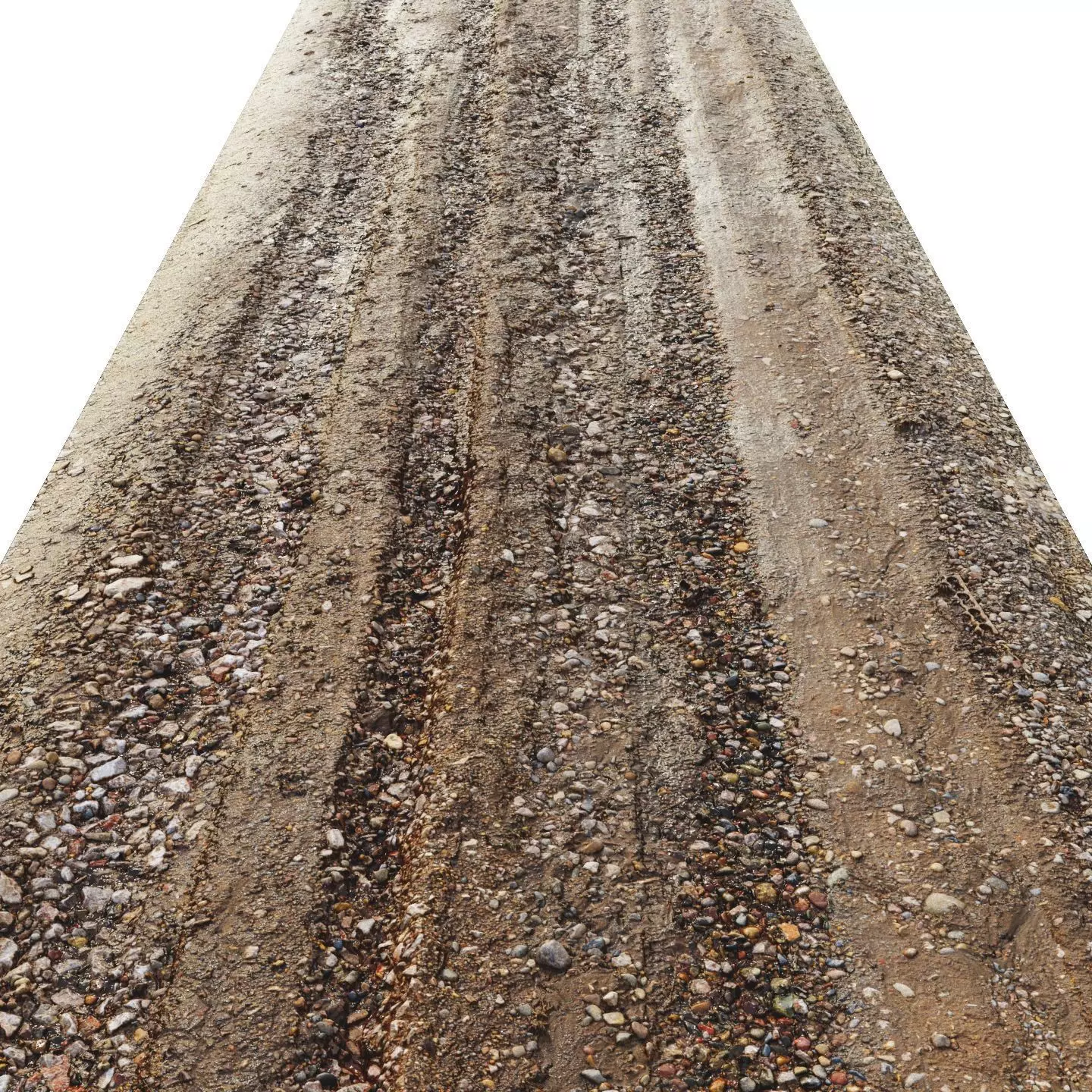 3D model 16K Wet Dirt Road Material N13 - 12 meters VR / AR / low-poly ...