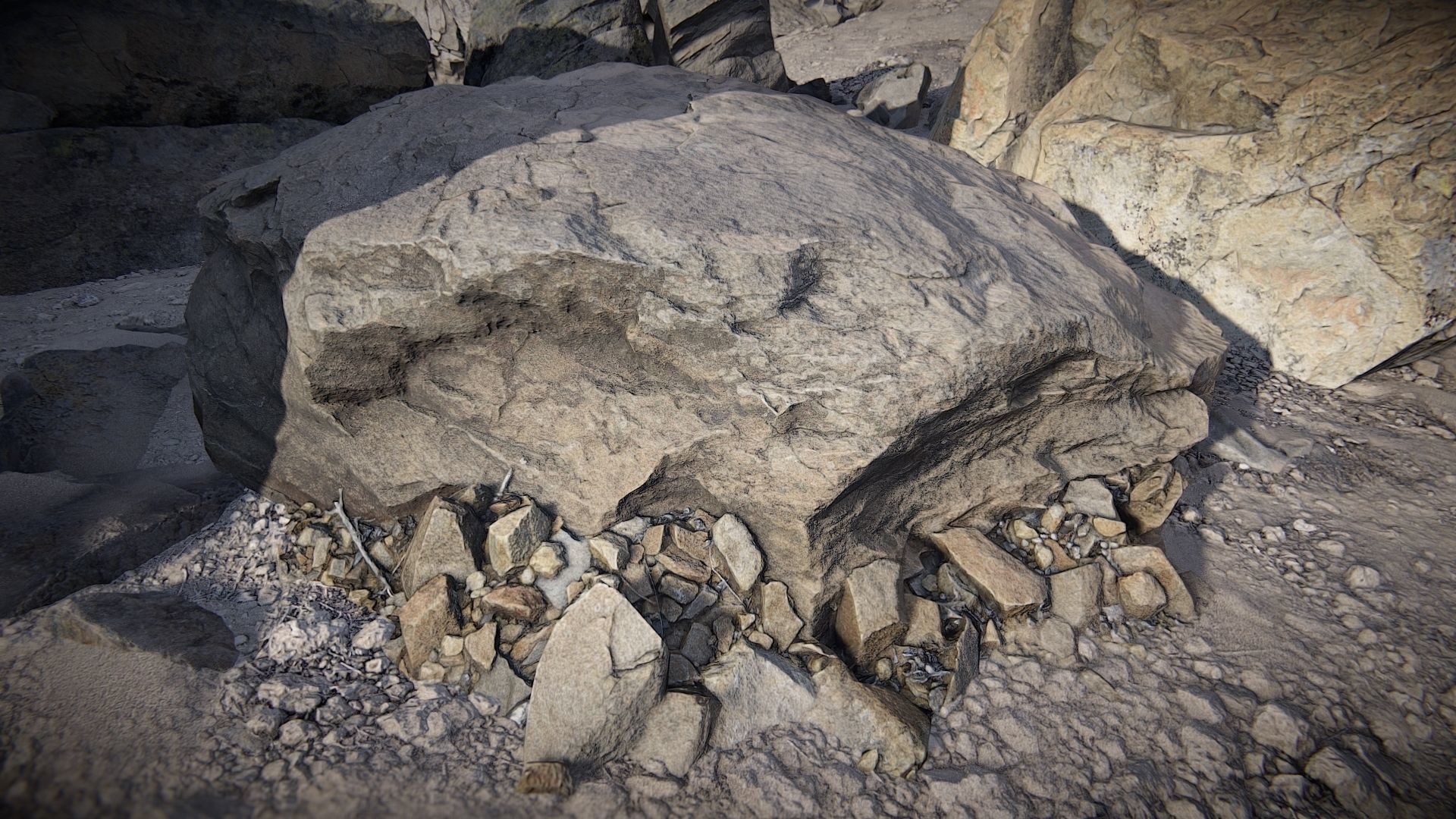 3D model Arid Environment Rocks VR / AR / low-poly | CGTrader