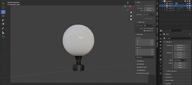 Light 3D in blender free 3D model | CGTrader
