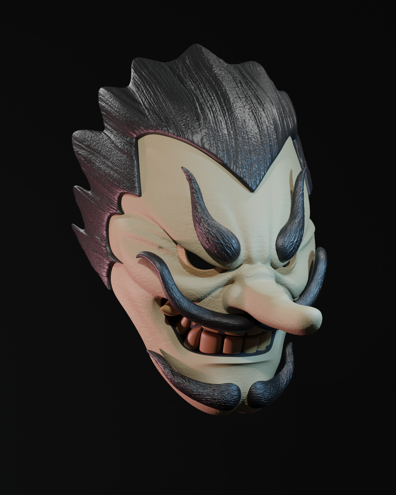 Kuro Oni Mask 3D model 3D printable | CGTrader