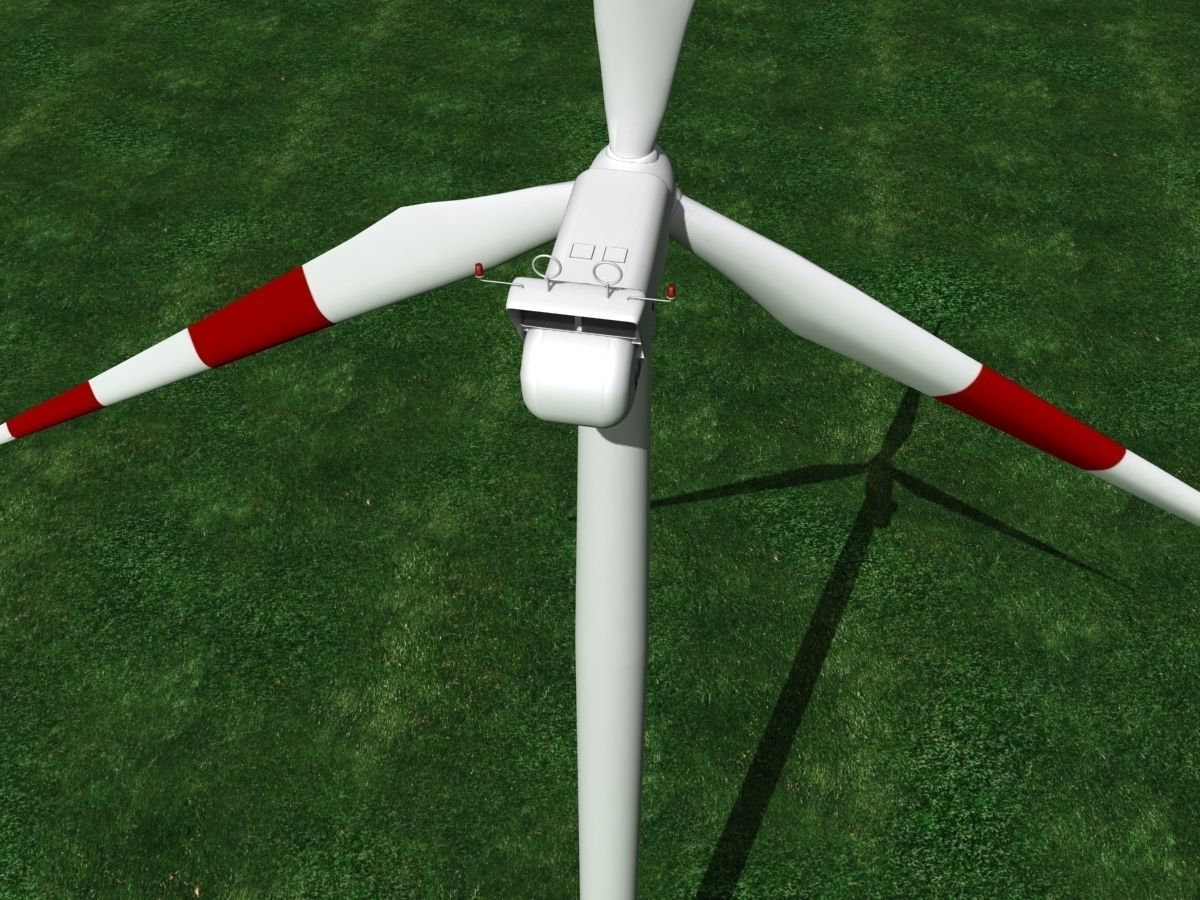 Wind Turbine Vestas V90-2-105 3D model rigged | CGTrader
