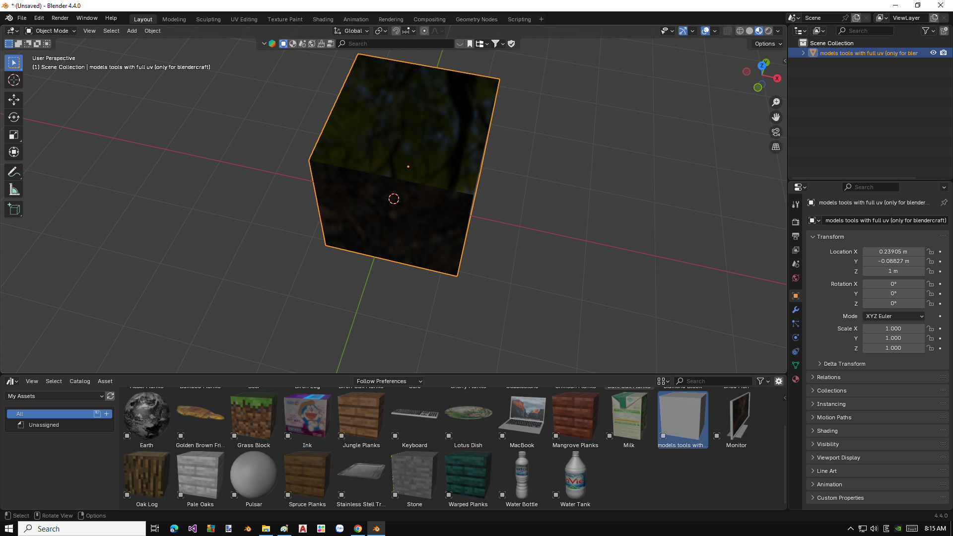 All Minecraft Planks Type free VR / AR / low-poly 3D model | CGTrader