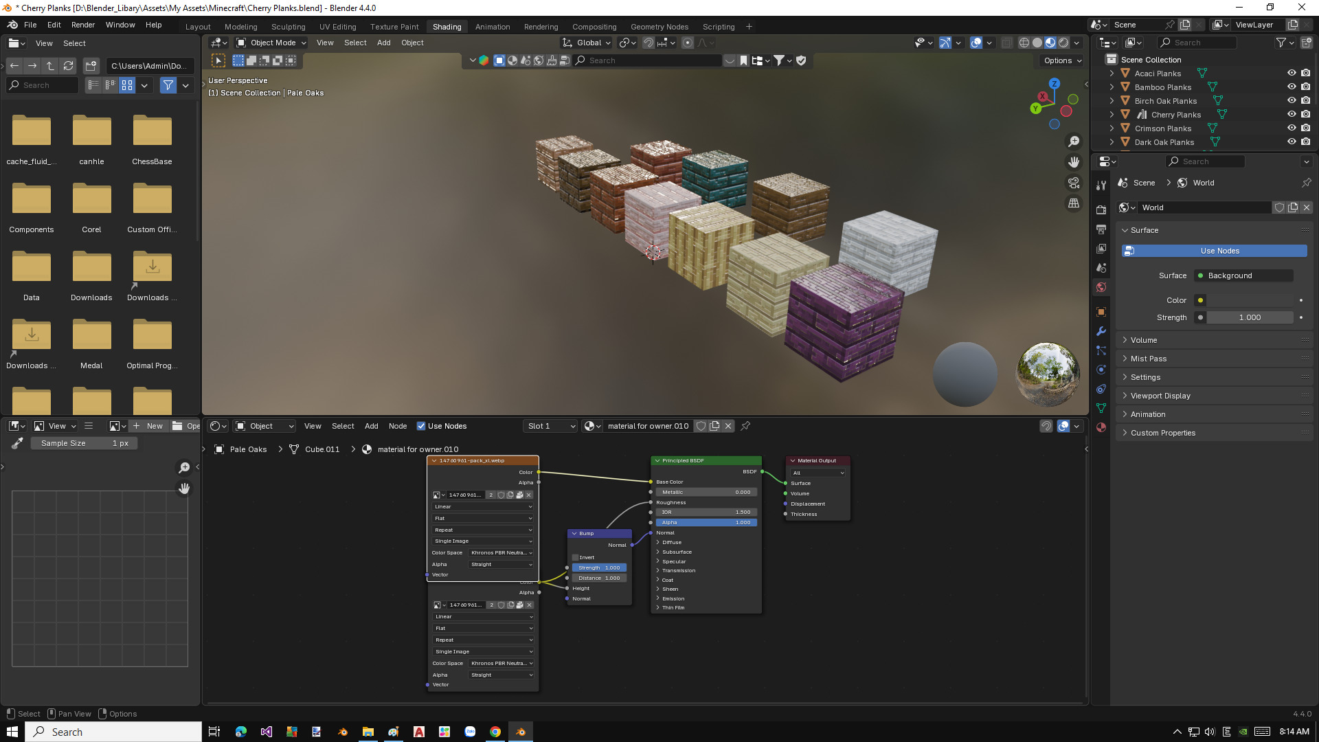 All Minecraft Planks Type free VR / AR / low-poly 3D model | CGTrader