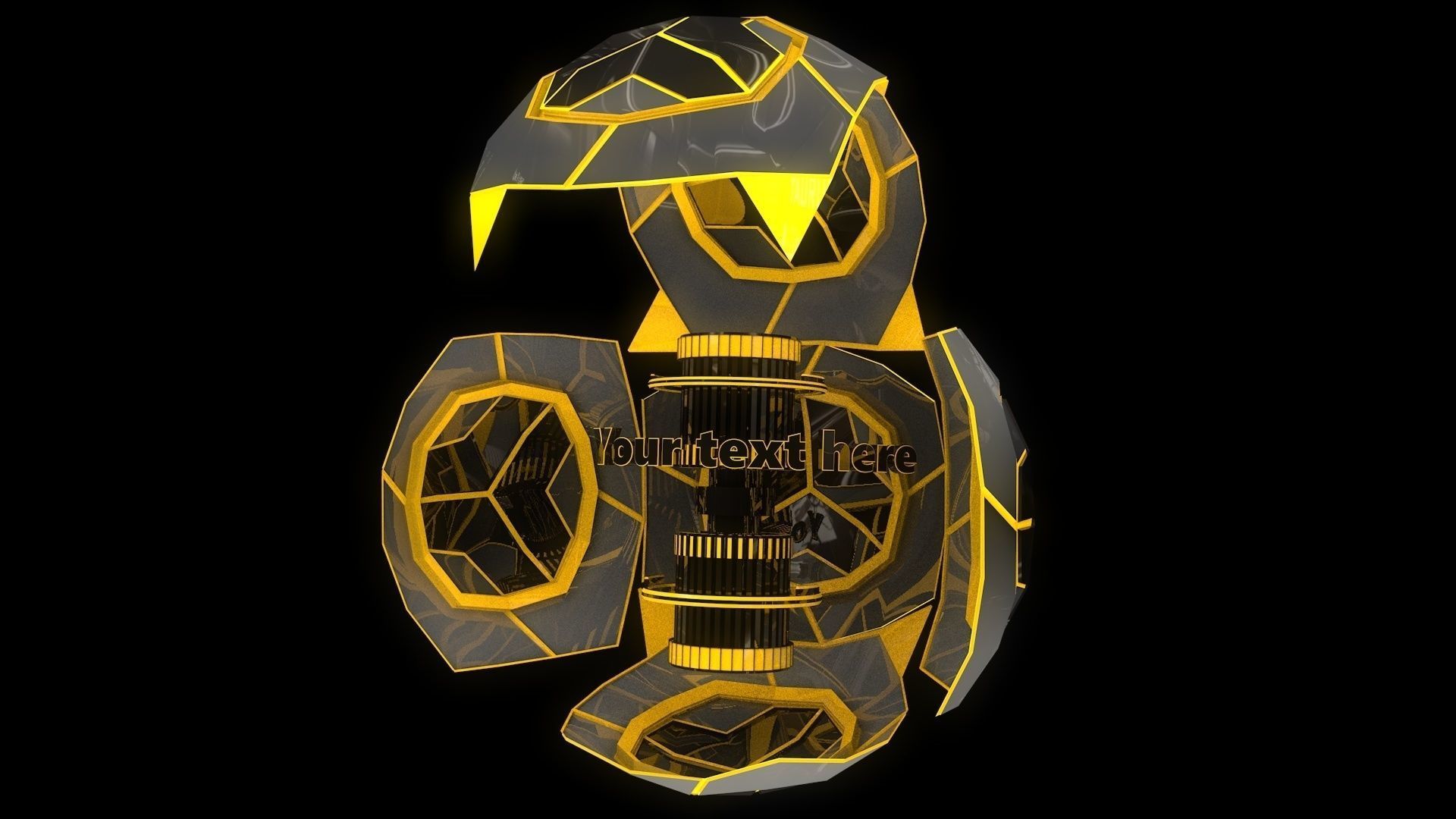 Futuristic orb free 3D model | CGTrader