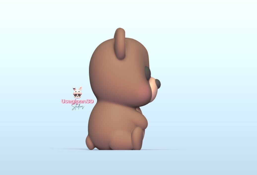 Super Cute Bear 3D model 3D printable | CGTrader