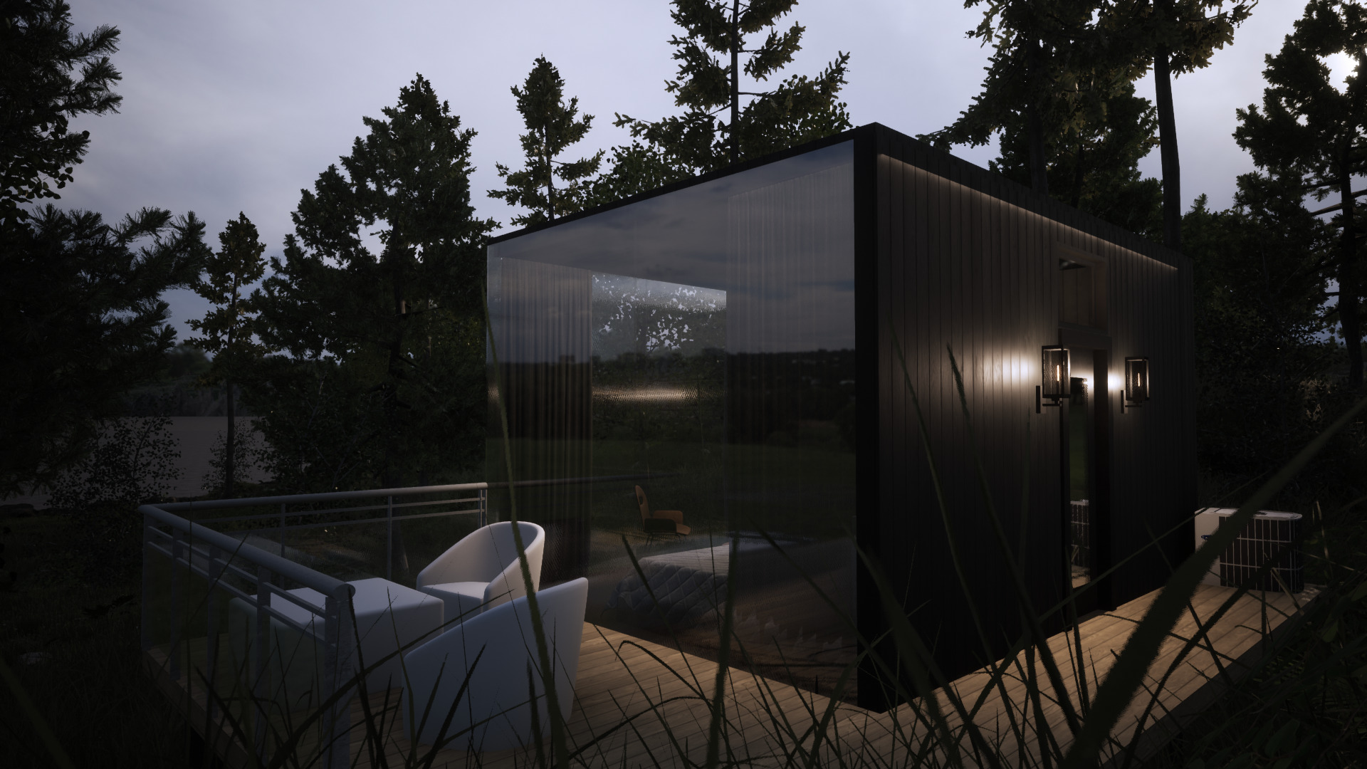 Mirror House - Design in Rivet - Render in Twinmotion 3D model rigged ...