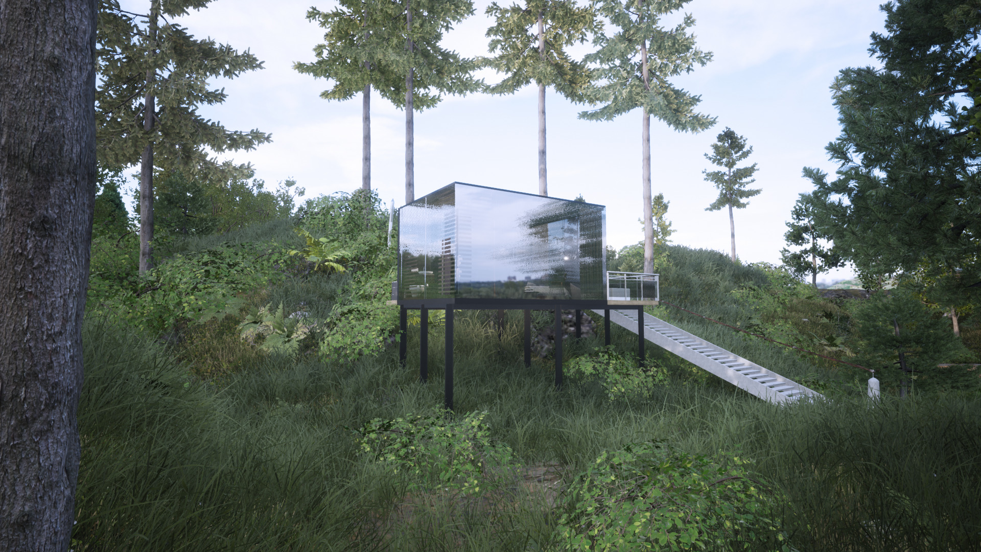 Mirror House - Design in Rivet - Render in Twinmotion 3D model rigged ...