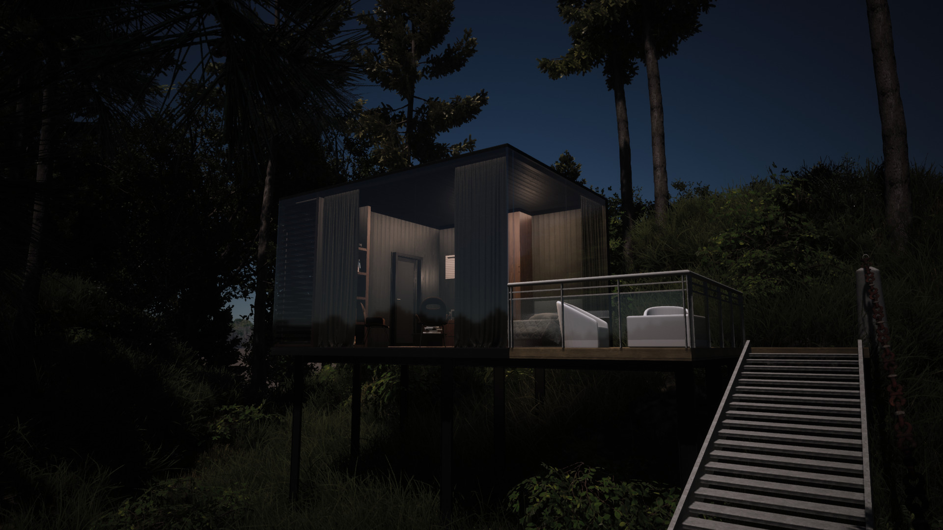 Mirror House - Design in Rivet - Render in Twinmotion 3D model rigged ...