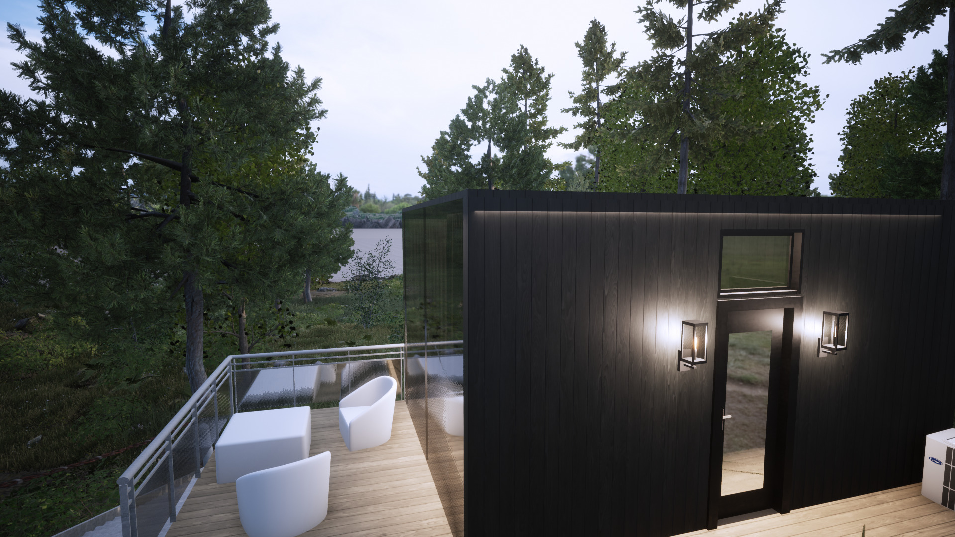 Mirror House - Design in Rivet - Render in Twinmotion 3D model rigged ...