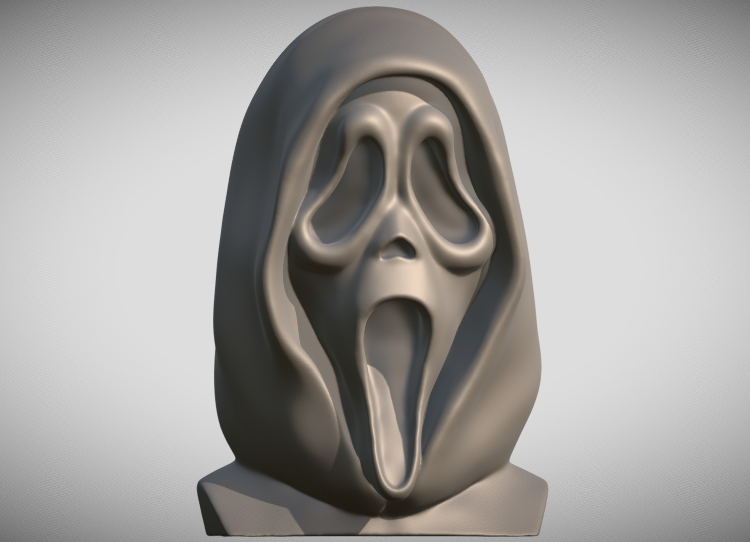 Ghostface bust for 3D printing 3D model 3D printable | CGTrader