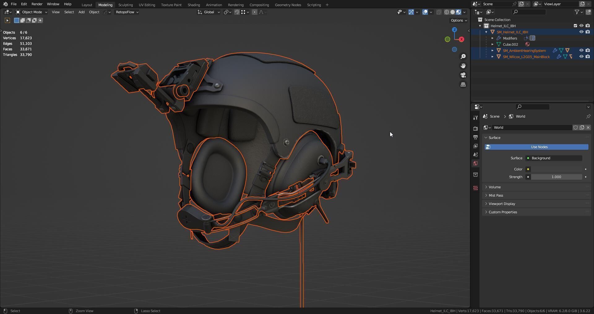 3D model ILC IBH HELMET VR / AR / low-poly | CGTrader