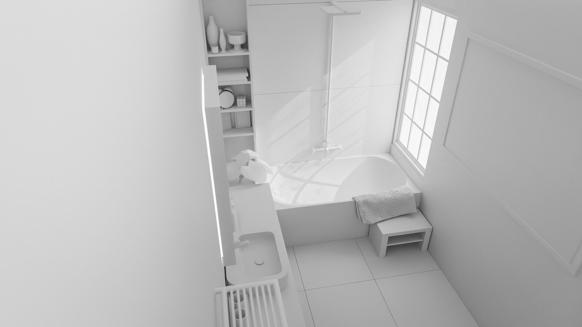 3D model The warm minimalist bathroom VR / AR / low-poly | CGTrader