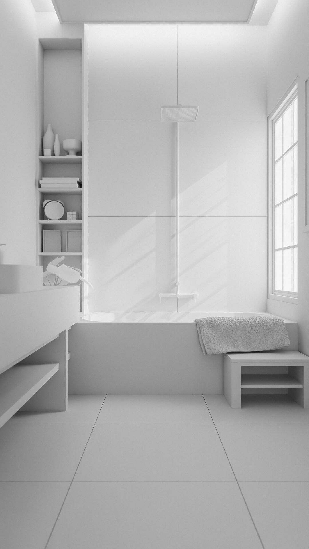 3D model The warm minimalist bathroom VR / AR / low-poly | CGTrader