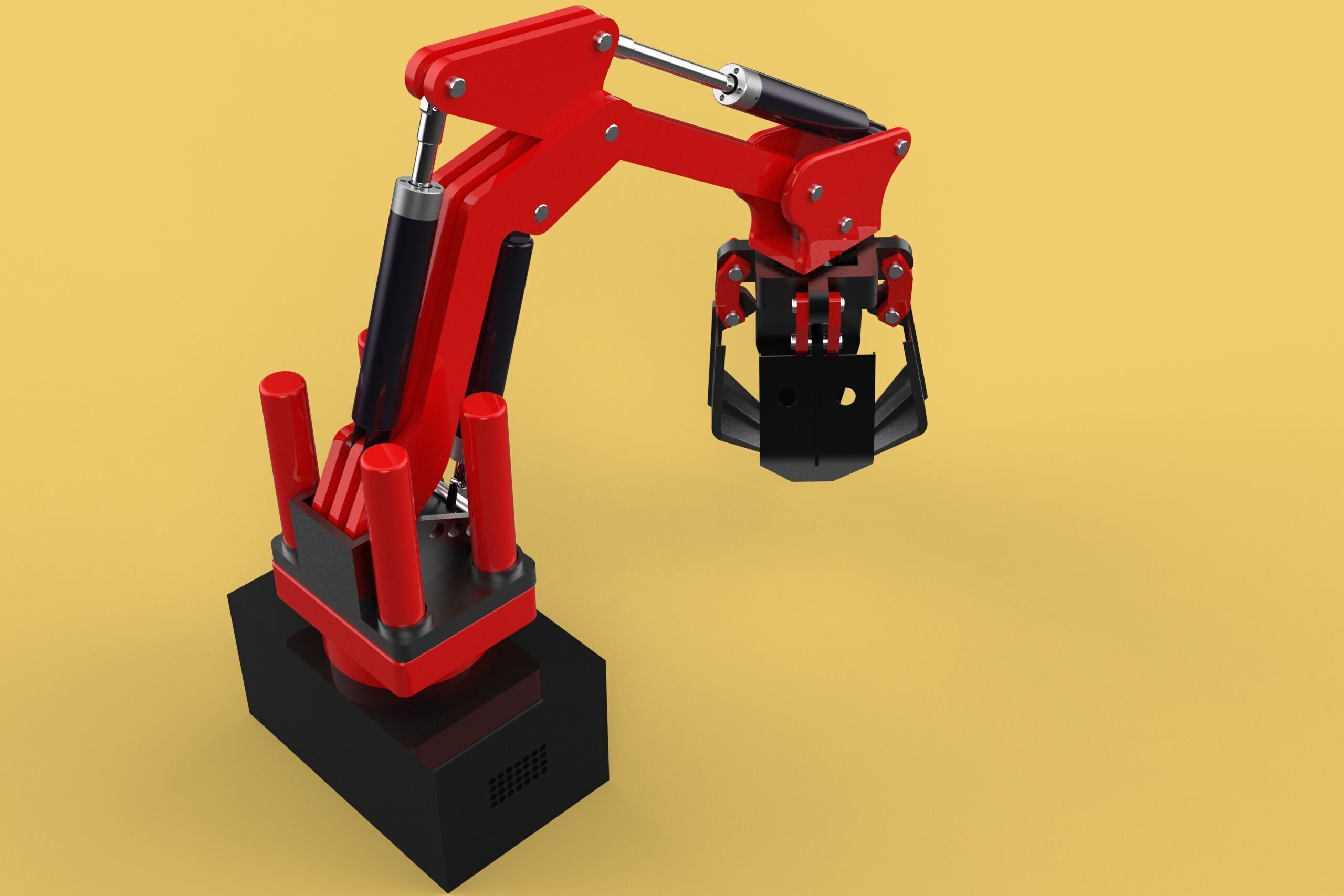 HYDRAULIC CRANE GRABBER CLAW GRIPPER GRAPPLE CLAMP HOOK LIFTER 3D model ...