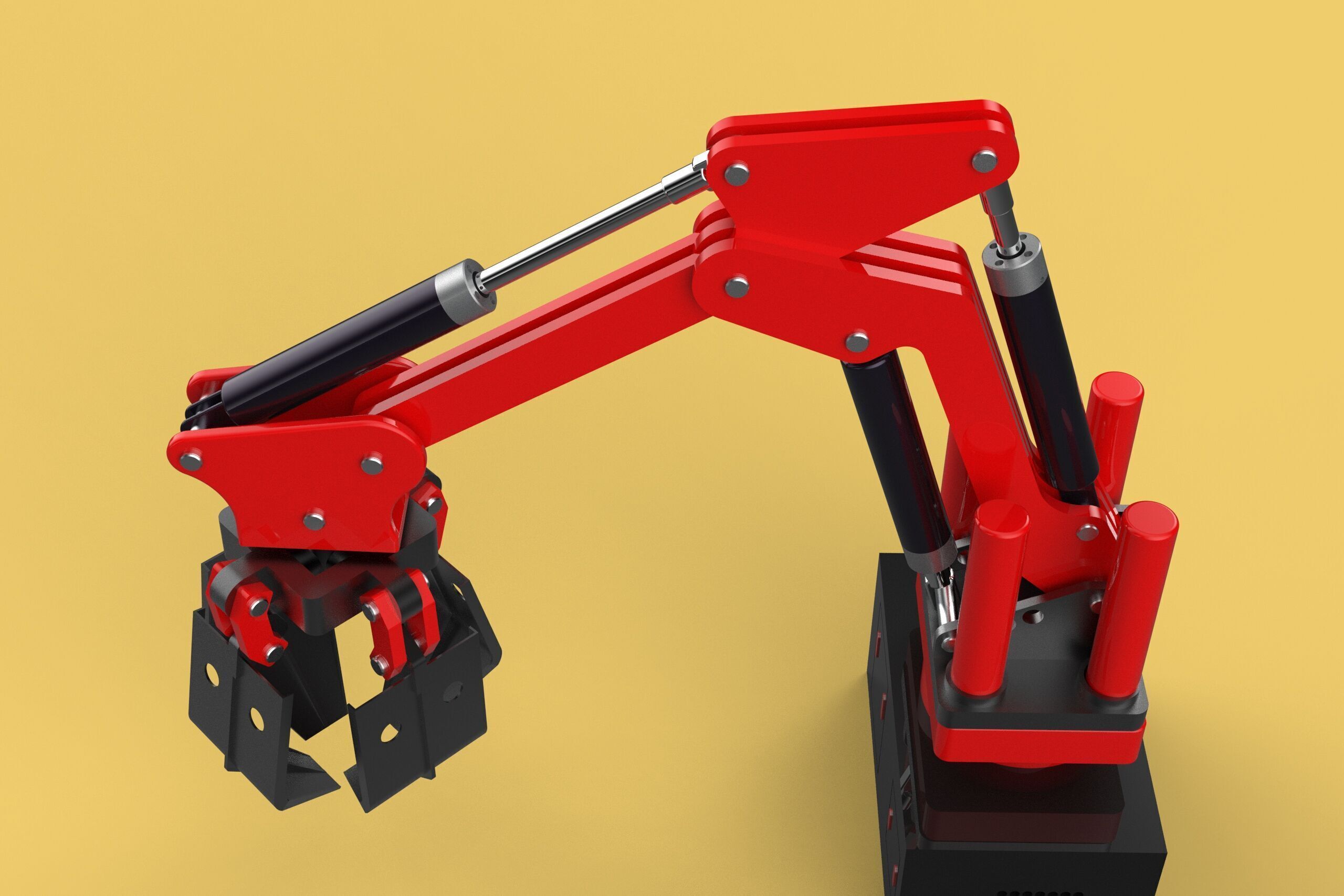 HYDRAULIC CRANE GRABBER CLAW GRIPPER GRAPPLE CLAMP HOOK LIFTER 3D model ...
