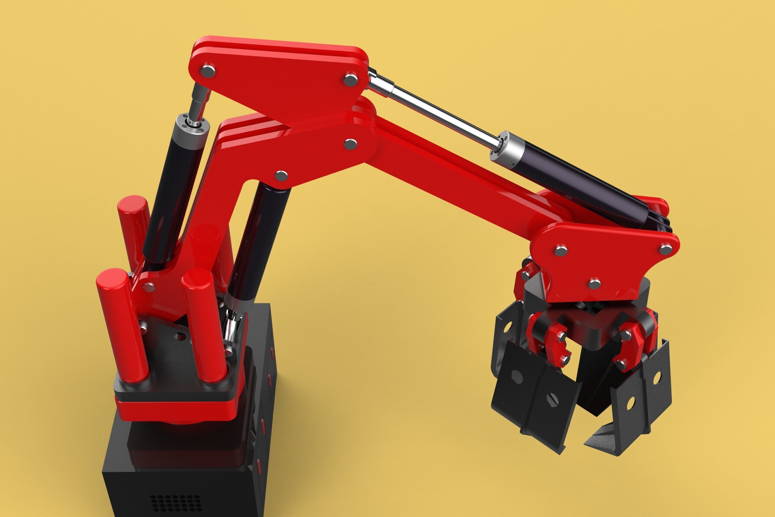 HYDRAULIC CRANE GRABBER CLAW GRIPPER GRAPPLE CLAMP HOOK LIFTER 3D model ...