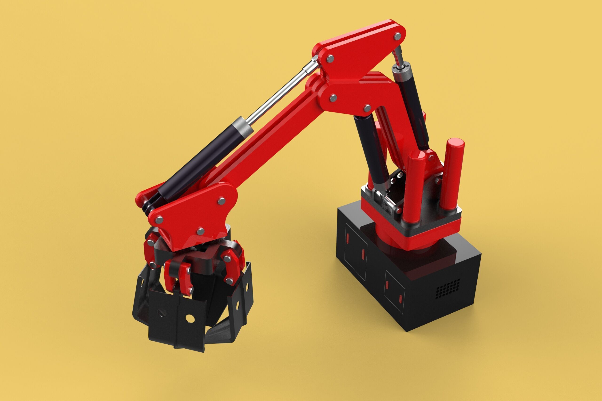 HYDRAULIC CRANE GRABBER CLAW GRIPPER GRAPPLE CLAMP HOOK LIFTER 3D model ...