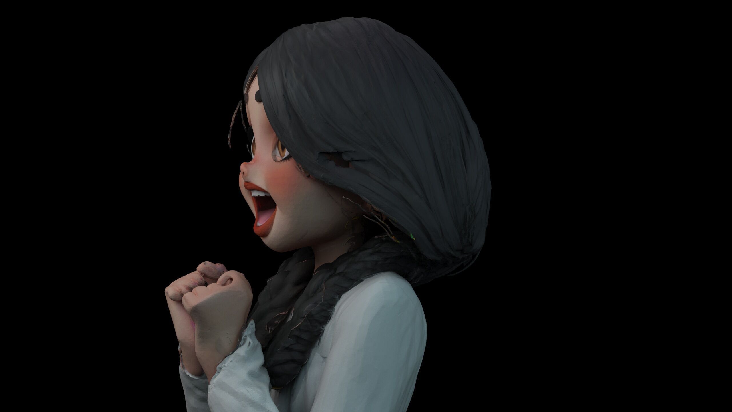 Fantasy Girl 3D Model Free Download in Multiple Formats free 3D model ...