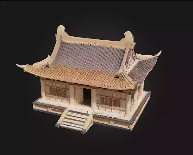 Ancient Pavilion Model A Timeless Shelter of Elegance 3D model | CGTrader