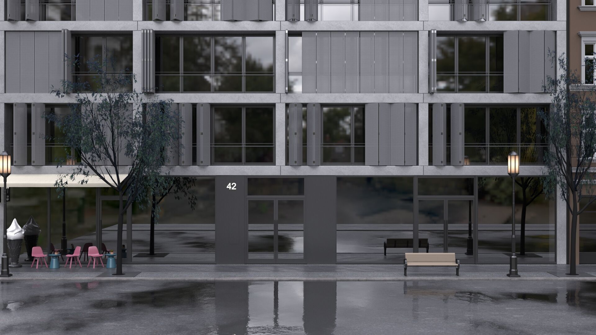 Free Facades - 3D Exterior free 3D model | CGTrader