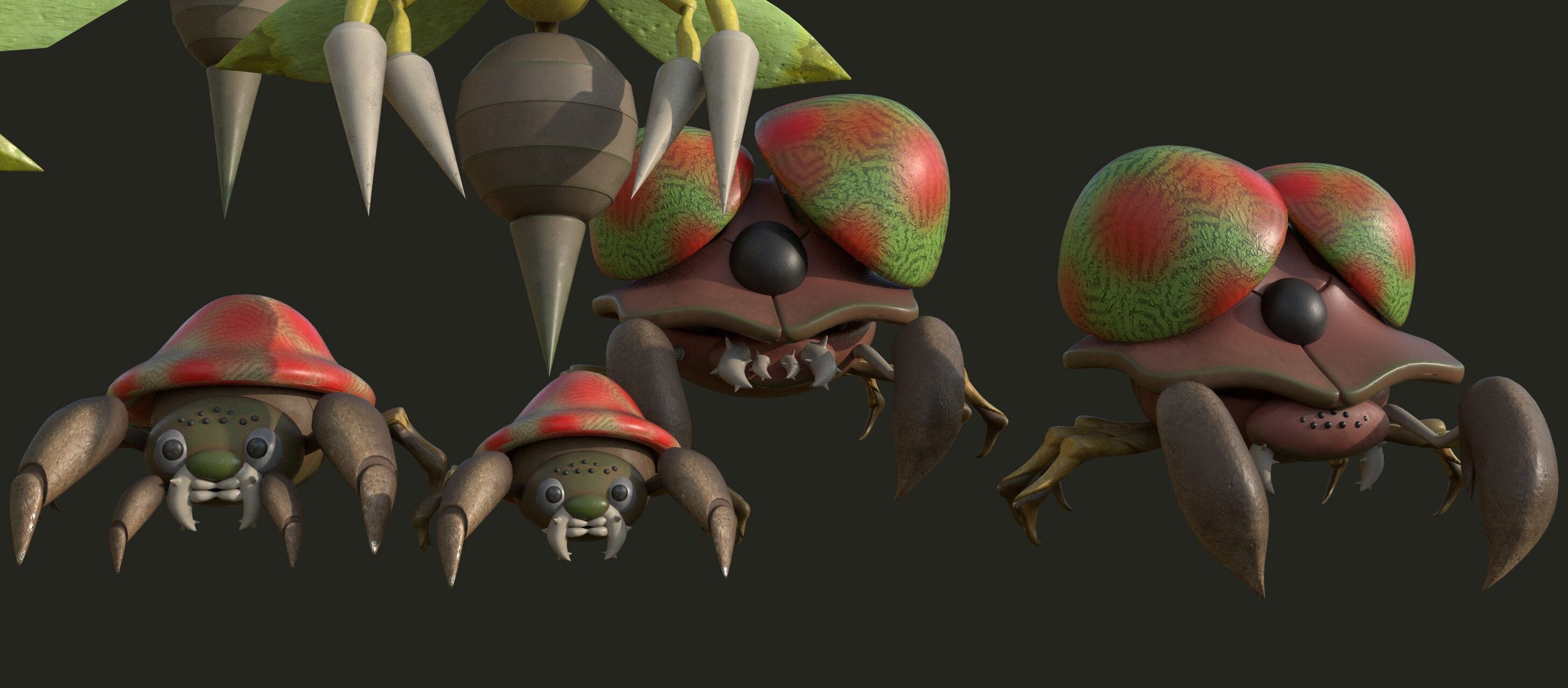 3D model Creature Monster Bundles- Insects- evolution variety pack VR ...