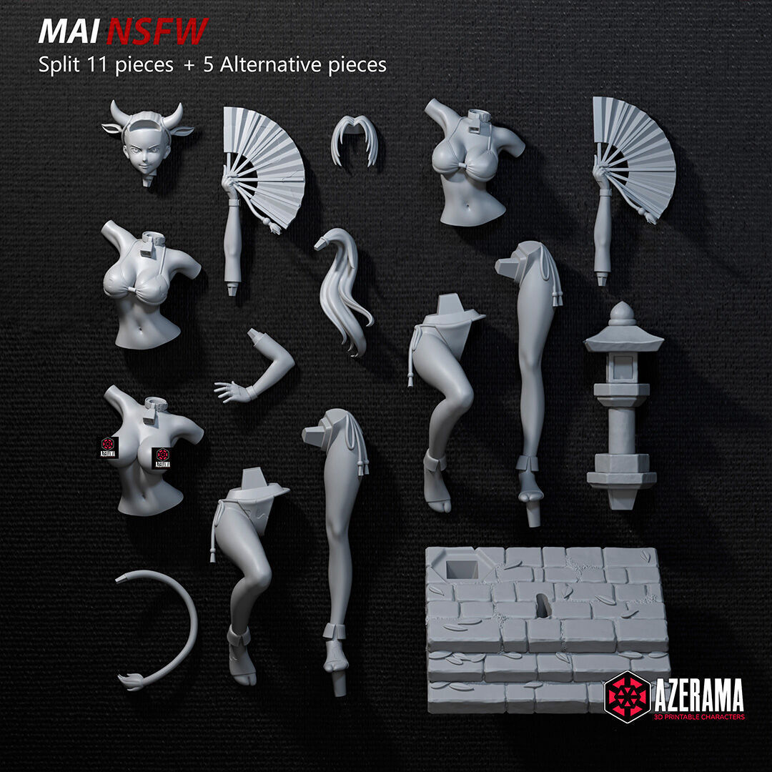 Mai Shiranui NSFW STL Ready for 3D Printing 3D model 3D printable | CGTrader