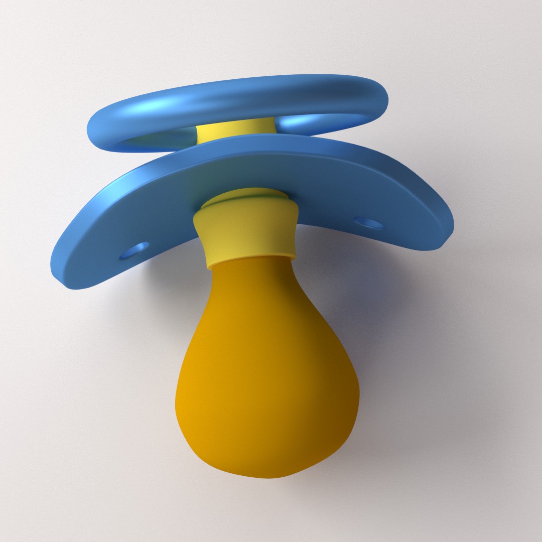 Pacifier 3D Model .3ds .fbx .blend .dae - CGTrader.com