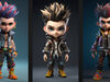 3d chibi model 3D model animated rigged | CGTrader