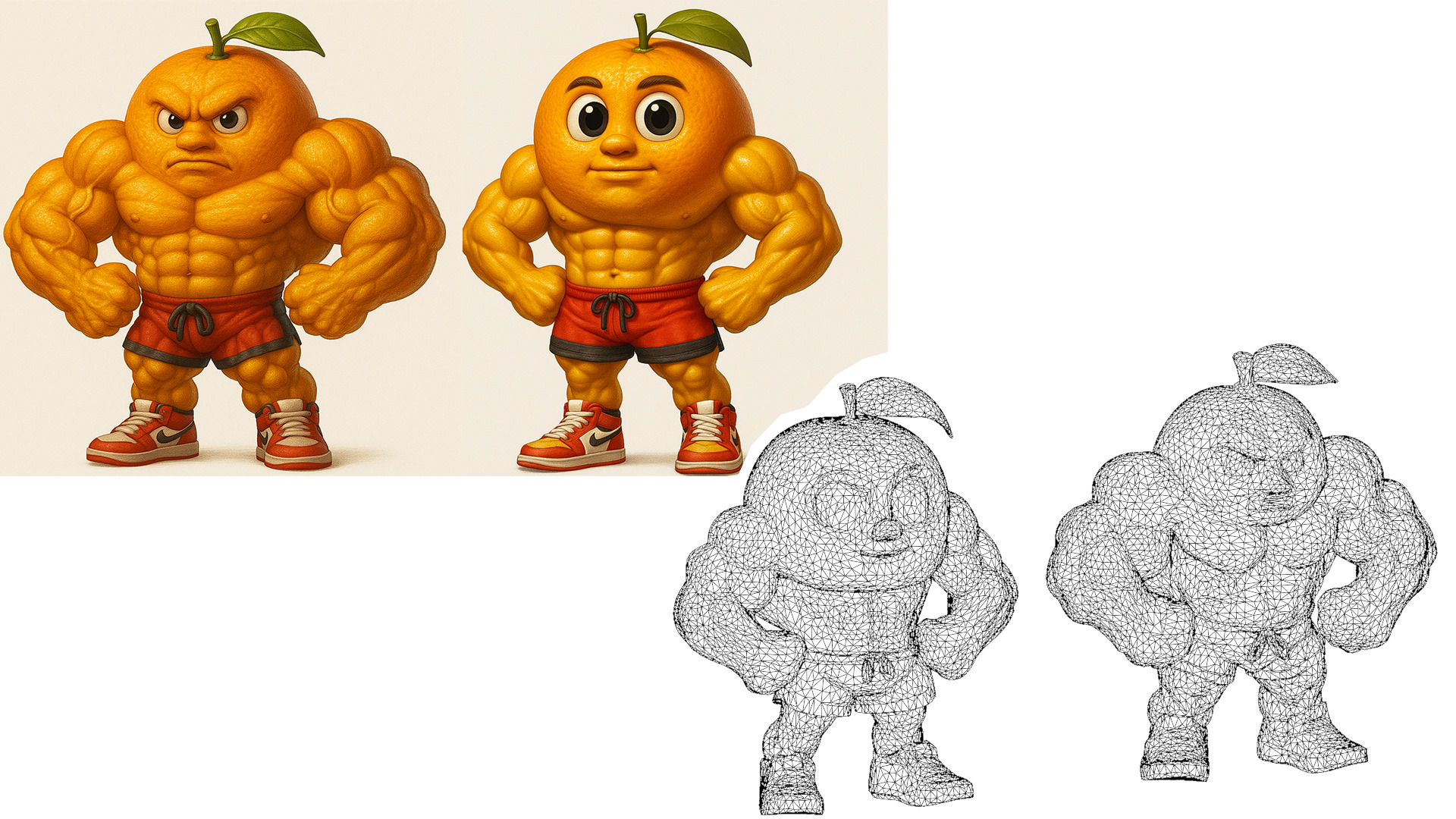 3D model Italian Brainrot Characters 3 VR / AR / low-poly | CGTrader