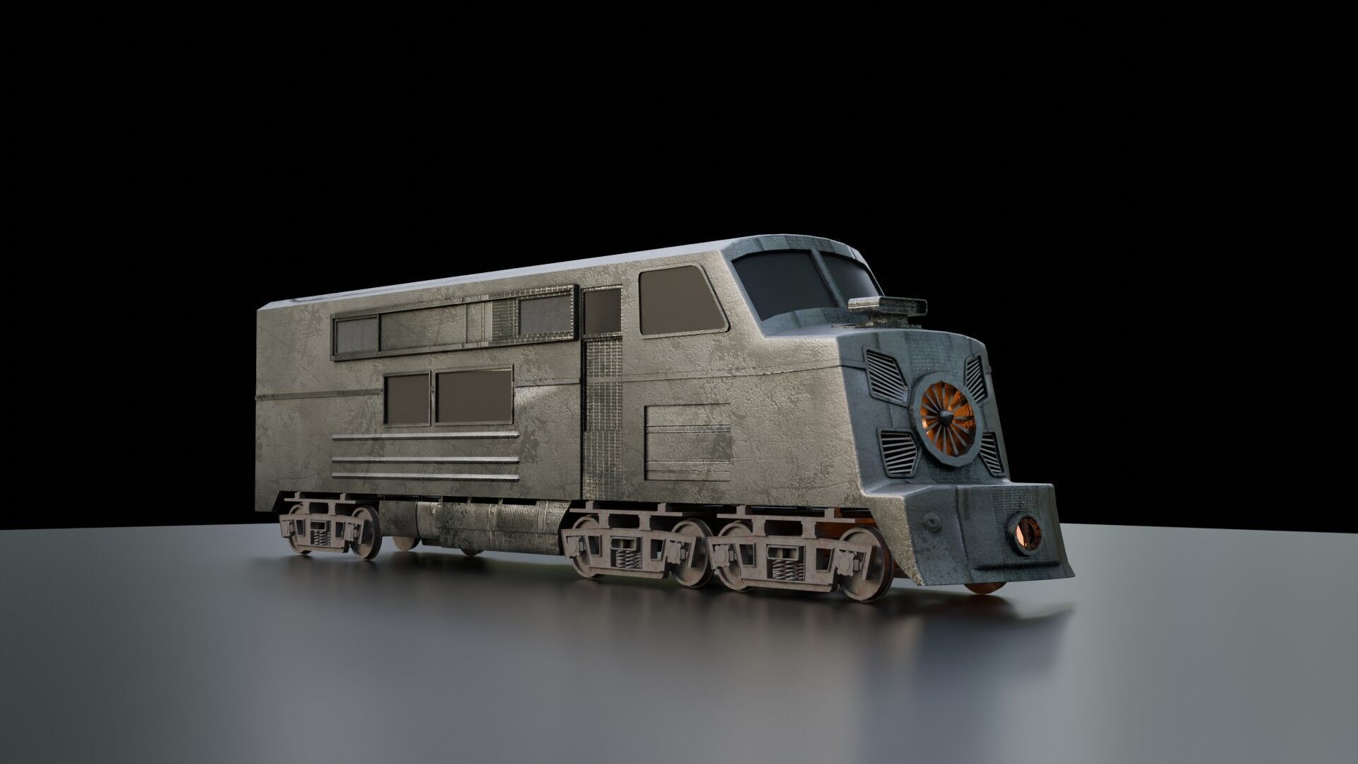 Train Turbine engine 3D model | CGTrader