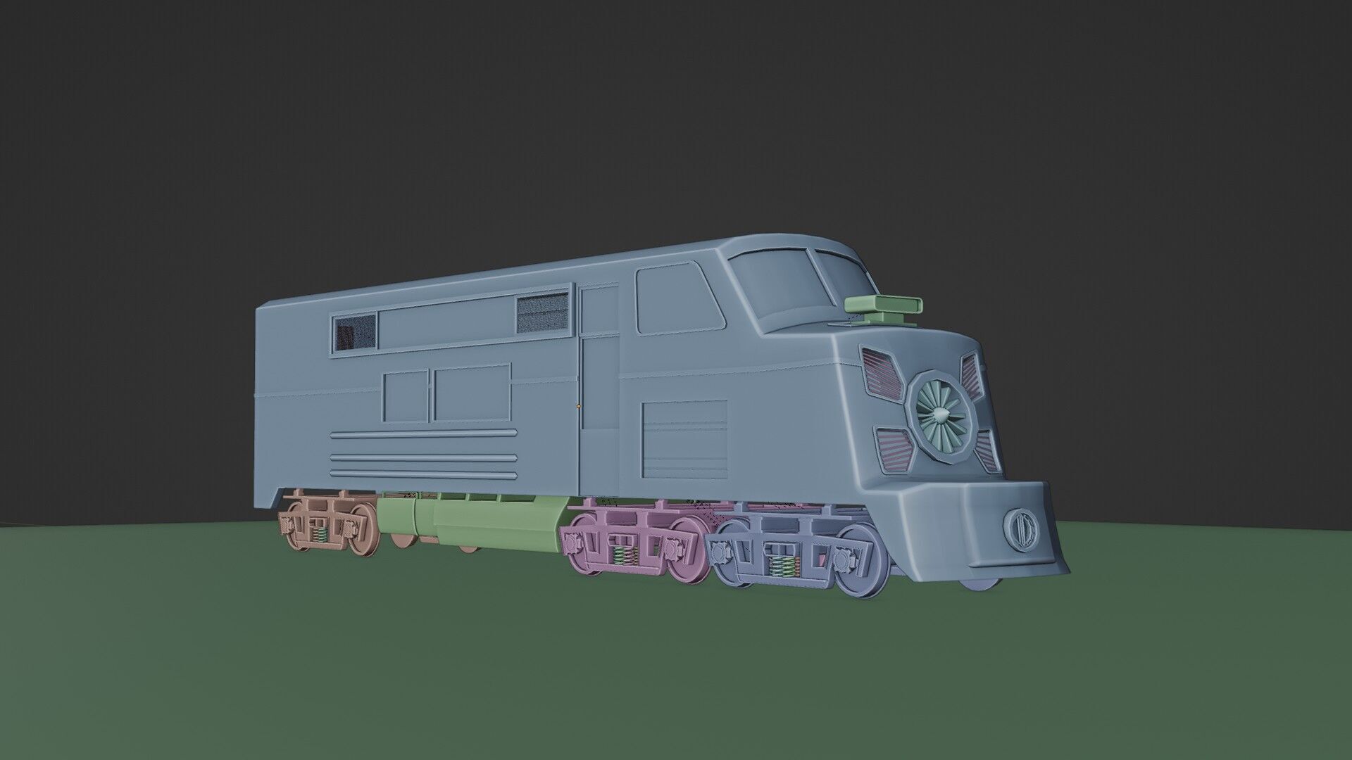 Train Turbine engine 3D model | CGTrader