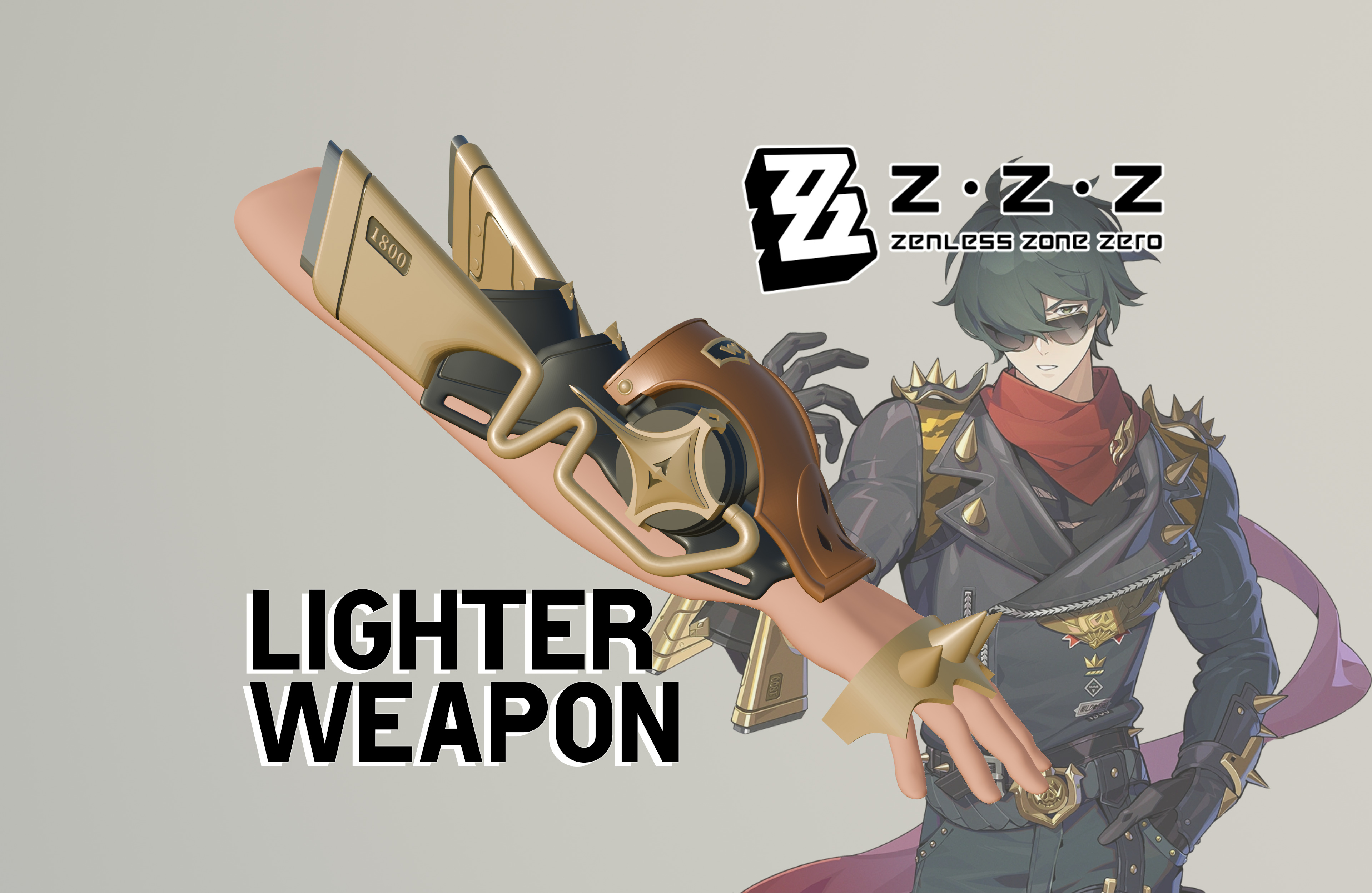 Zenless Zone Zero - Lighter Weapon 3D model 3D printable | CGTrader