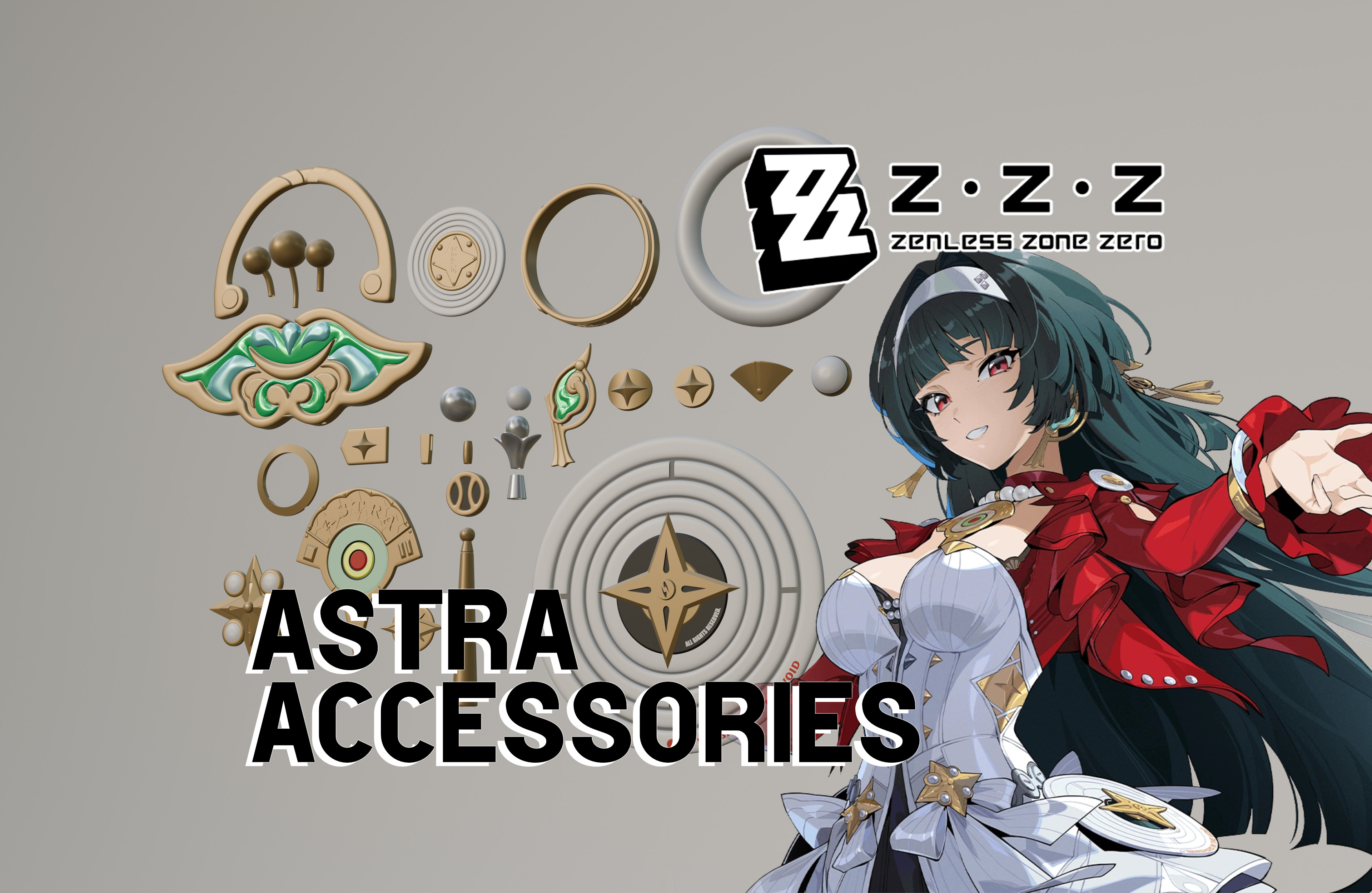 Zenless Zone Zero - Astra Yao Accessories 3D model 3D printable | CGTrader