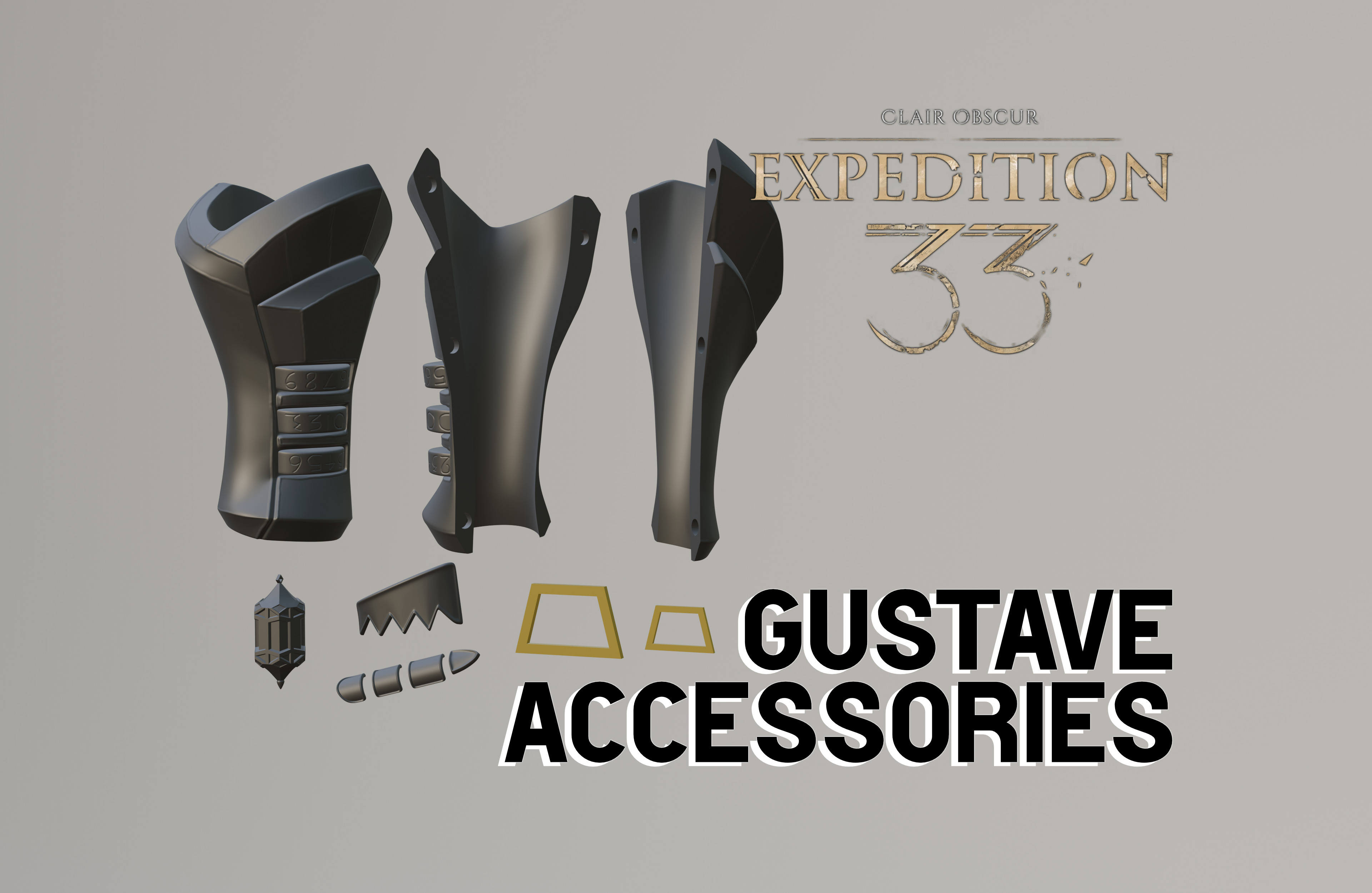 Clair Obscur Expedition 33 - Gustave Accessories 3D model 3D printable ...