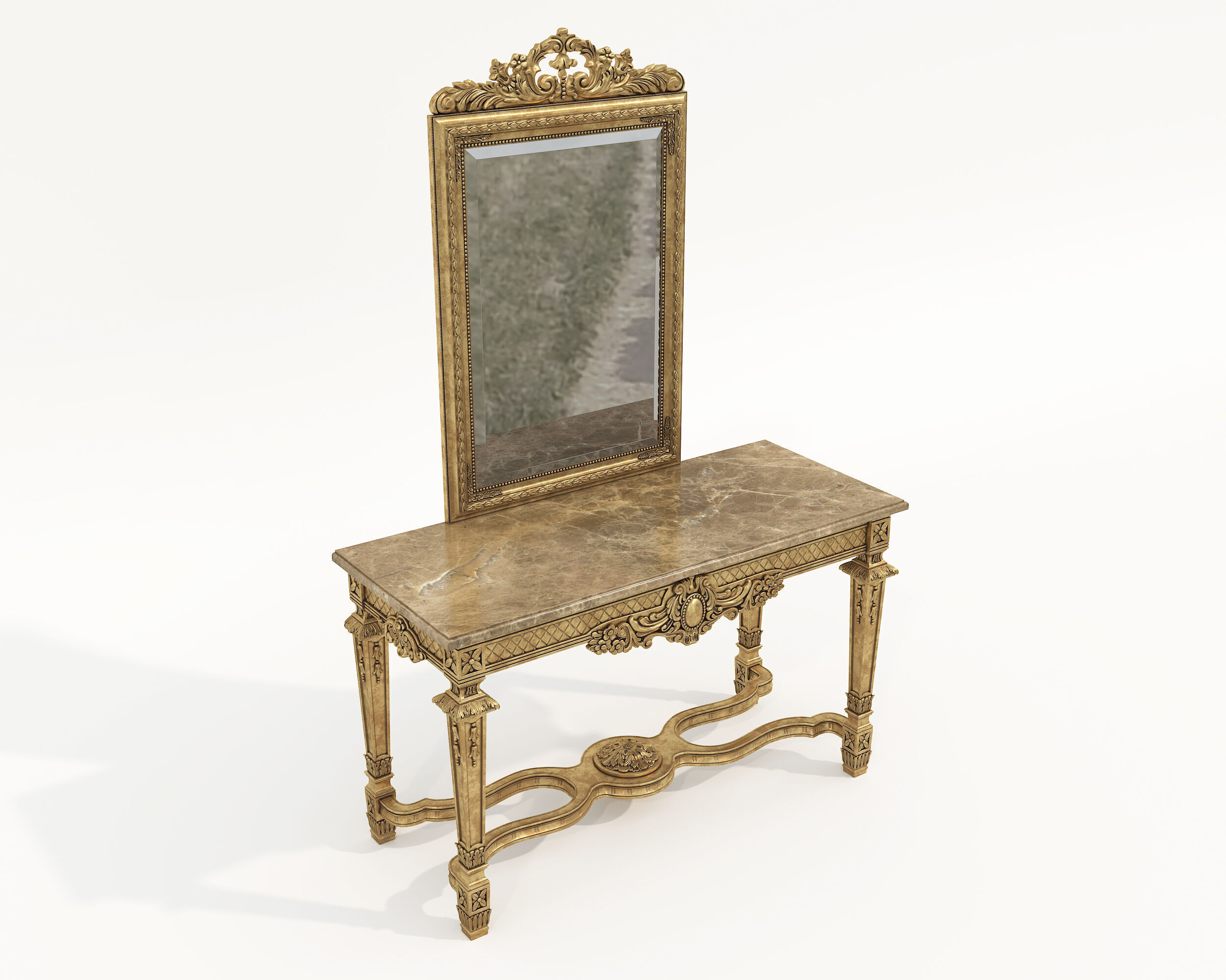 Classic European Style Console Table 8 3D model | CGTrader