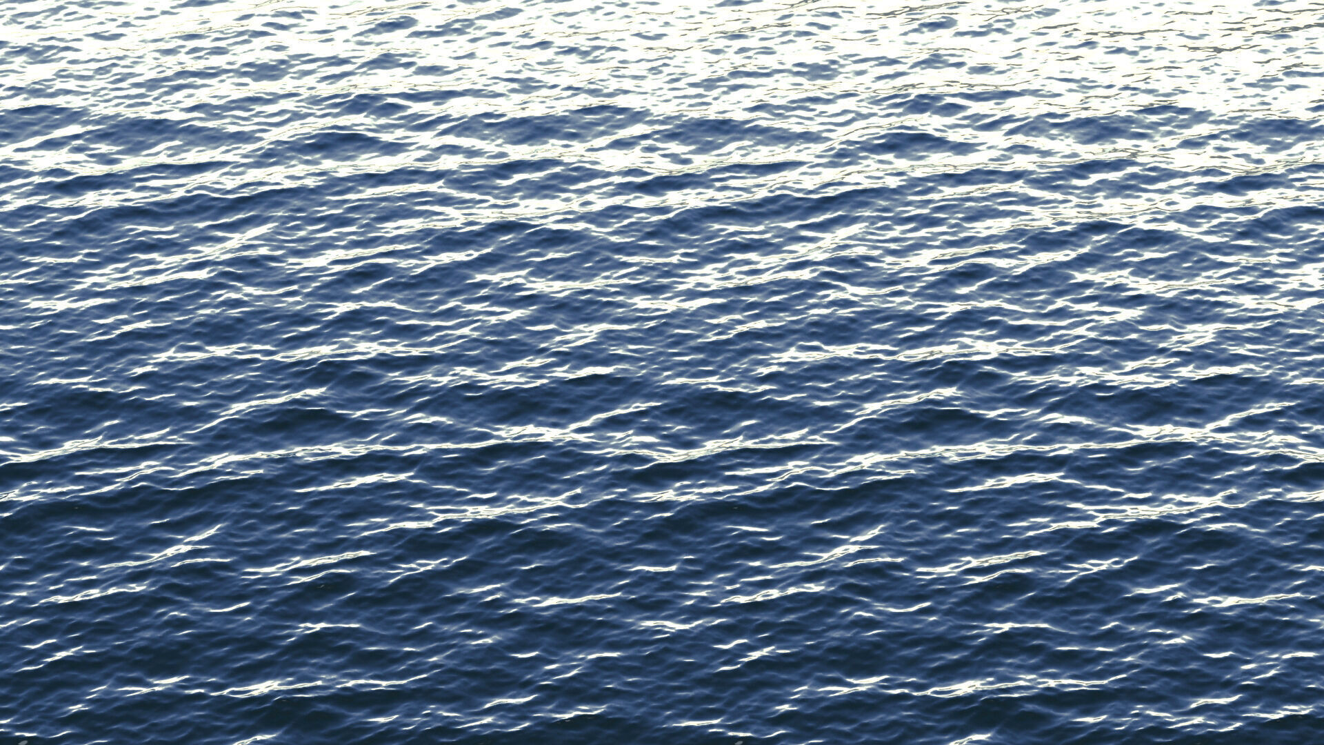 Animated Blue Ocean Surface - sea wave with cyclic animation 3D model ...