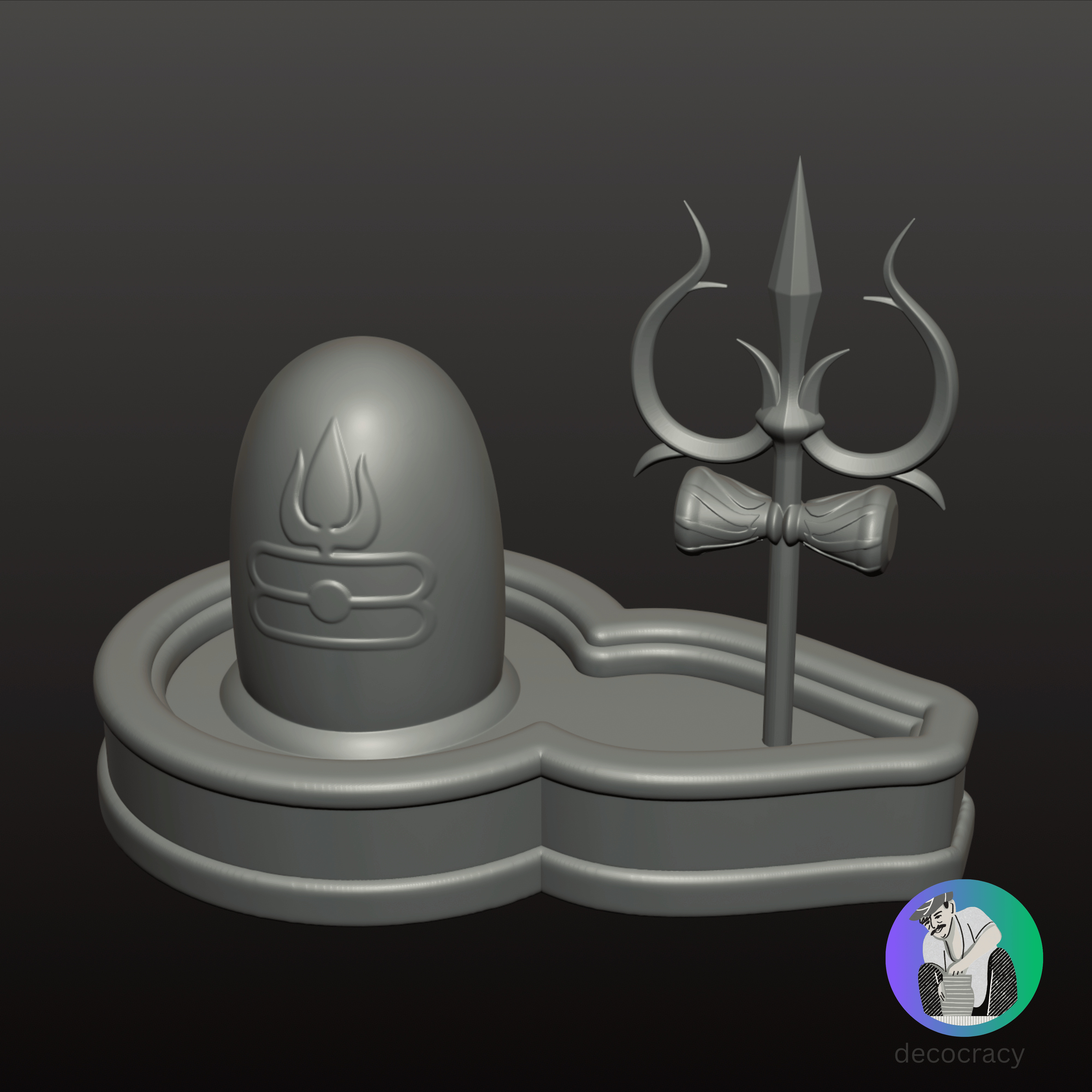 Lord Shiva Shivling Hindu God Idol Like Somnath Ji Trident 5 In 3D ...