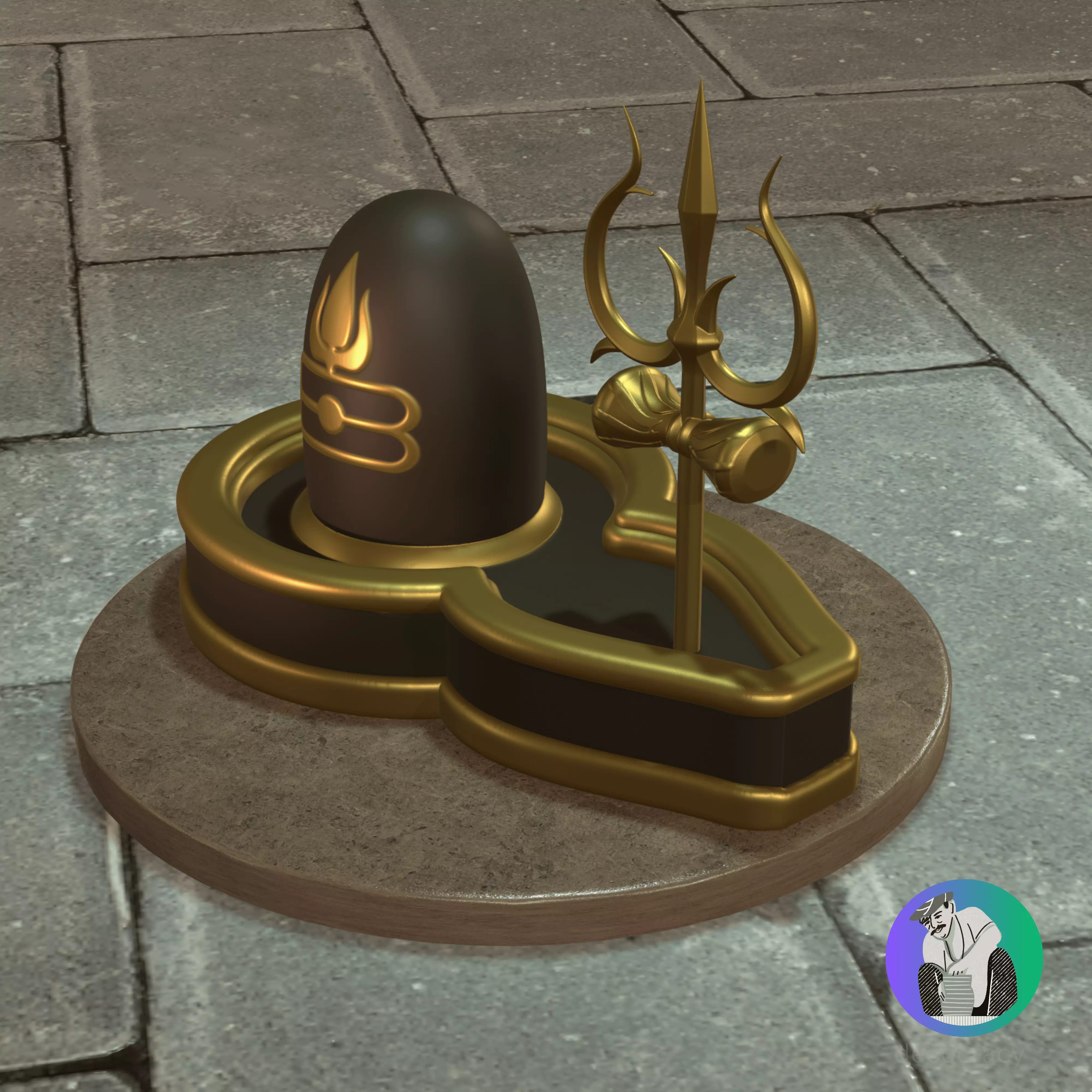 Lord Shiva Shivling Hindu God Idol Like Somnath Ji Trident 5 In 3D ...