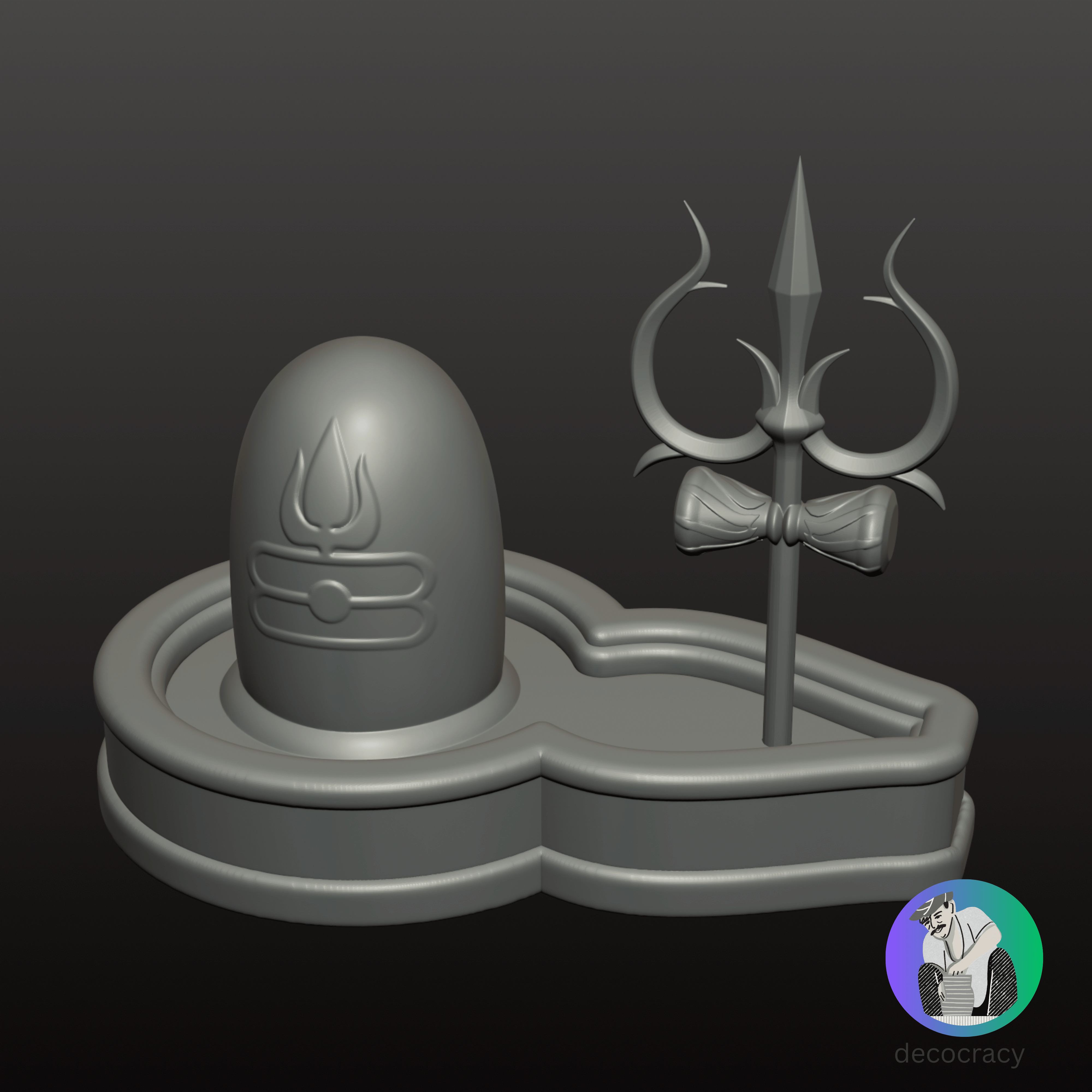 Lord Shiva Shivling Hindu God Idol Like Somnath Ji Trident 5 In 3D ...