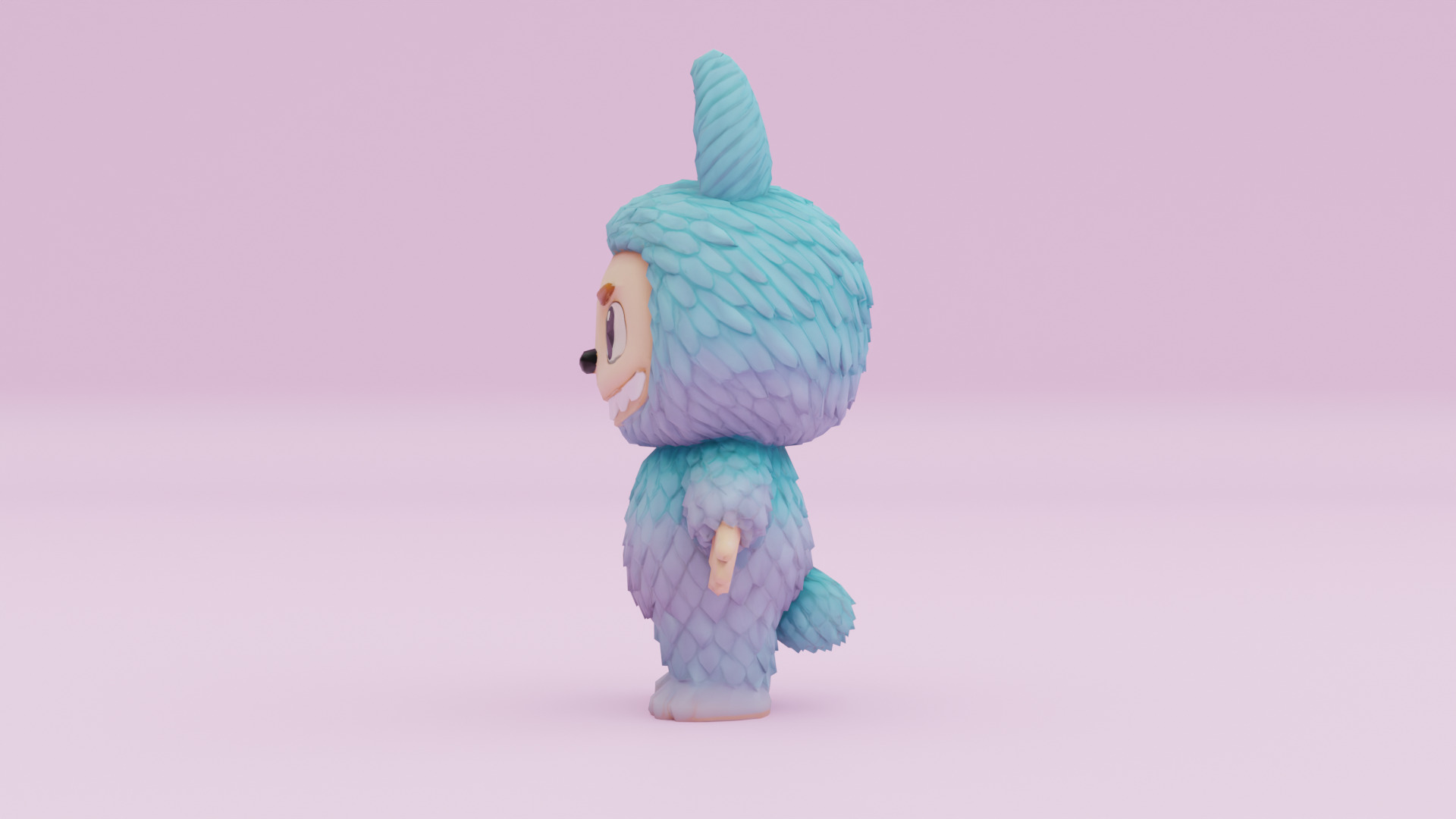 3D model Labubu A-pose Plush Character VR / AR / low-poly | CGTrader