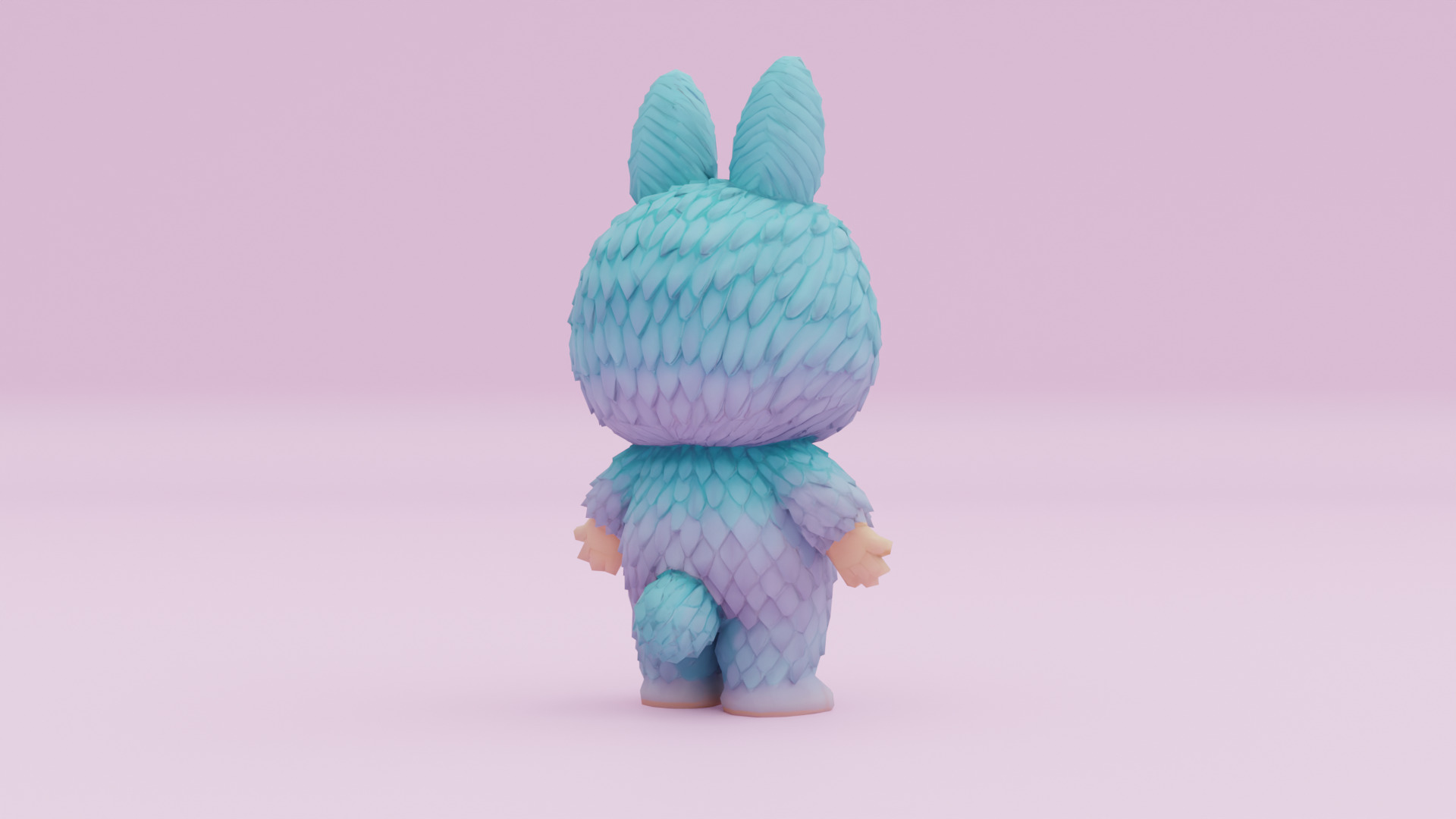 3D model Labubu A-pose Plush Character VR / AR / low-poly | CGTrader