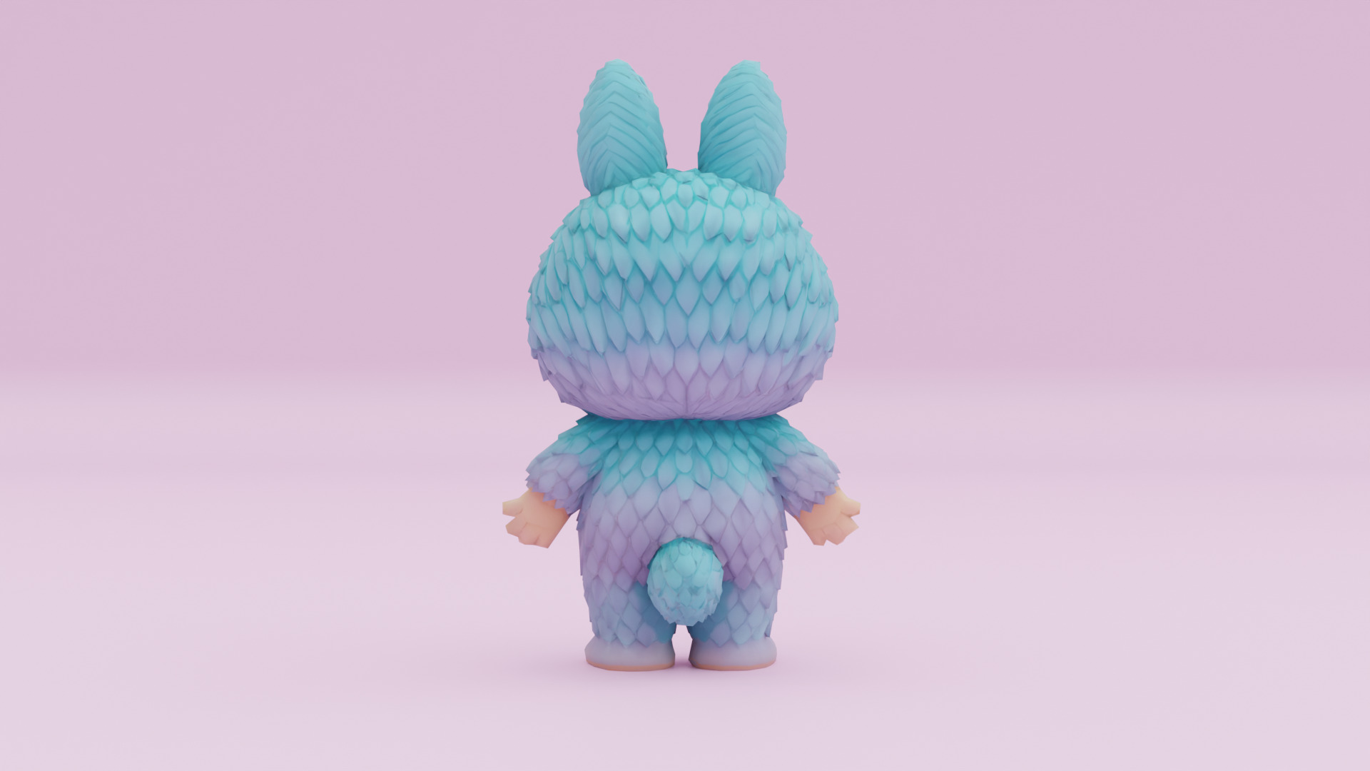 3D model Labubu A-pose Plush Character VR / AR / low-poly | CGTrader