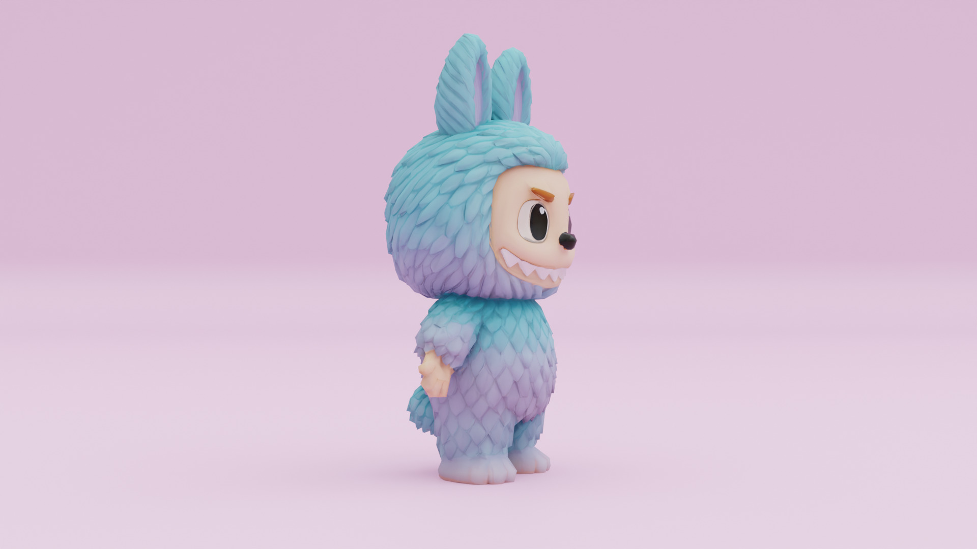 3D model Labubu A-pose Plush Character VR / AR / low-poly | CGTrader