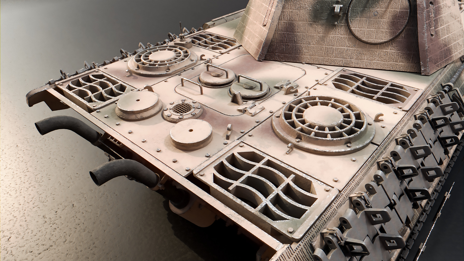 Panzer V Panther - WW2 German Medium Tank 3D model rigged | CGTrader