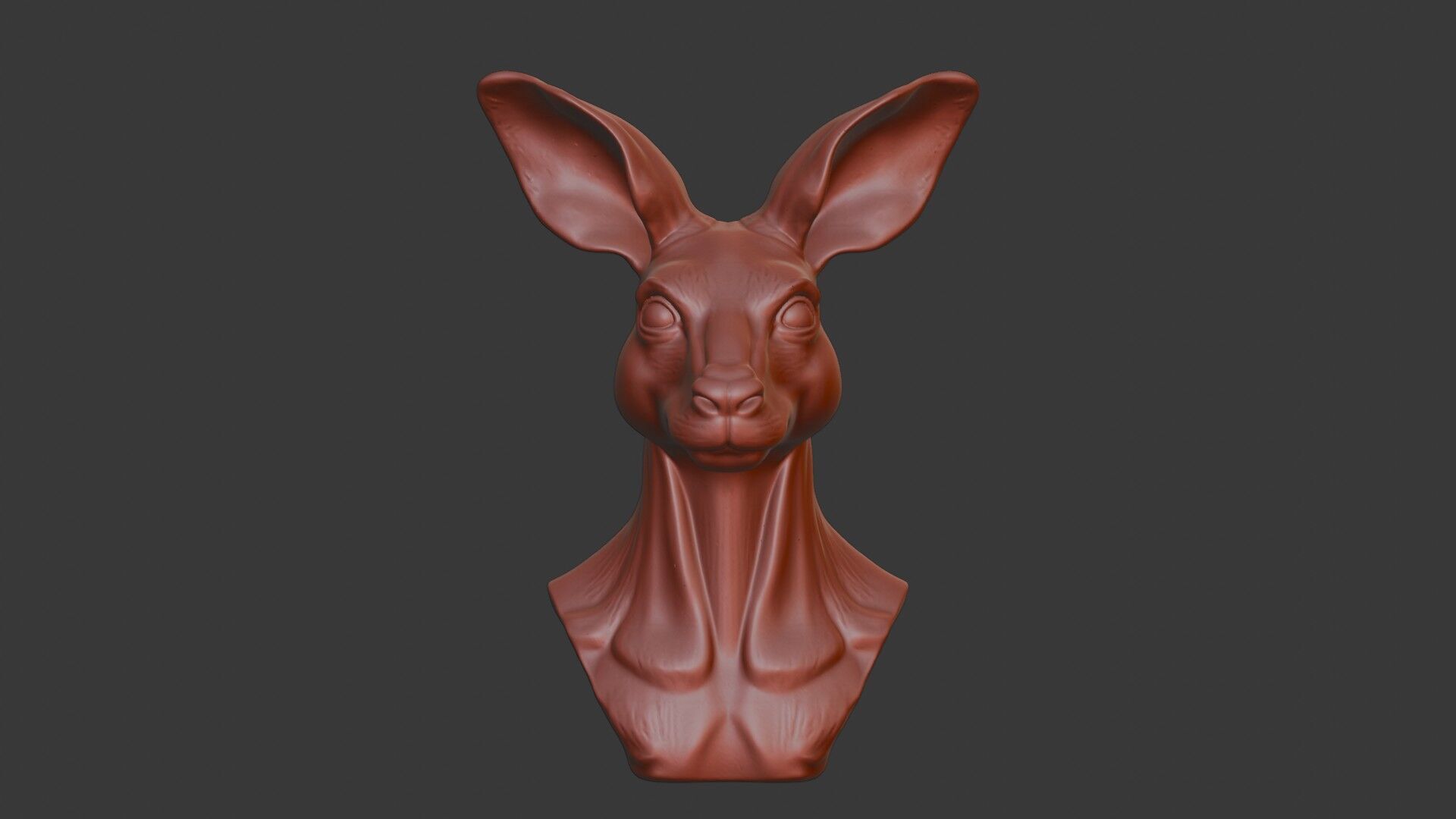 Kangaroo Head Bust 3D STL Printable - 3D Model STL 3D print 3D model 3D ...