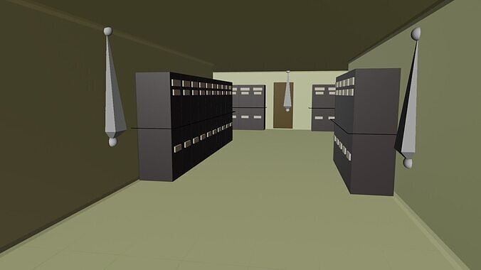 Simple 3D SET - Corridor free 3D model | CGTrader