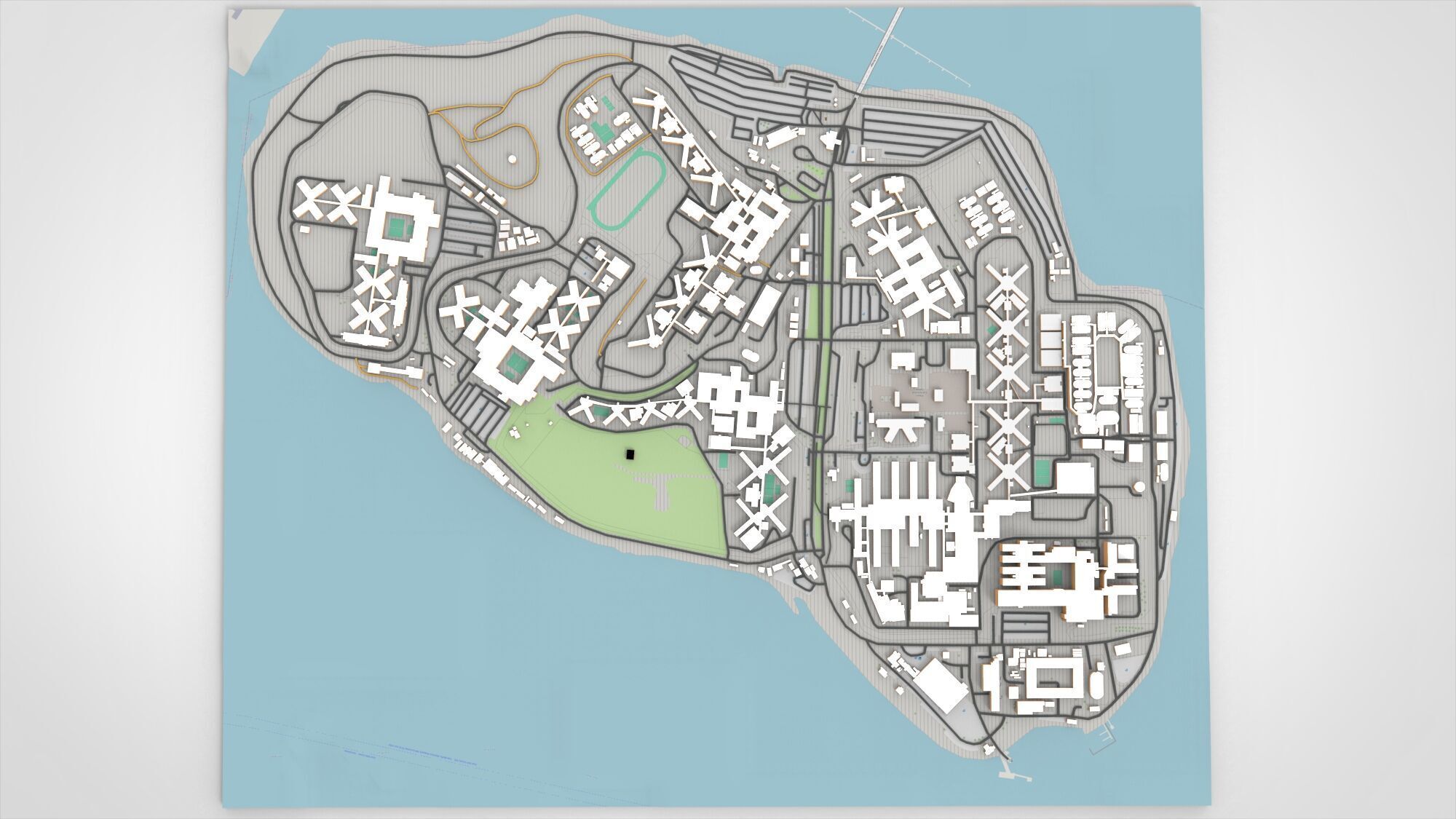 Rikers Island NY USA 3D model | CGTrader