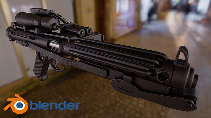 3D model E11 Blaster VR / AR / low-poly | CGTrader